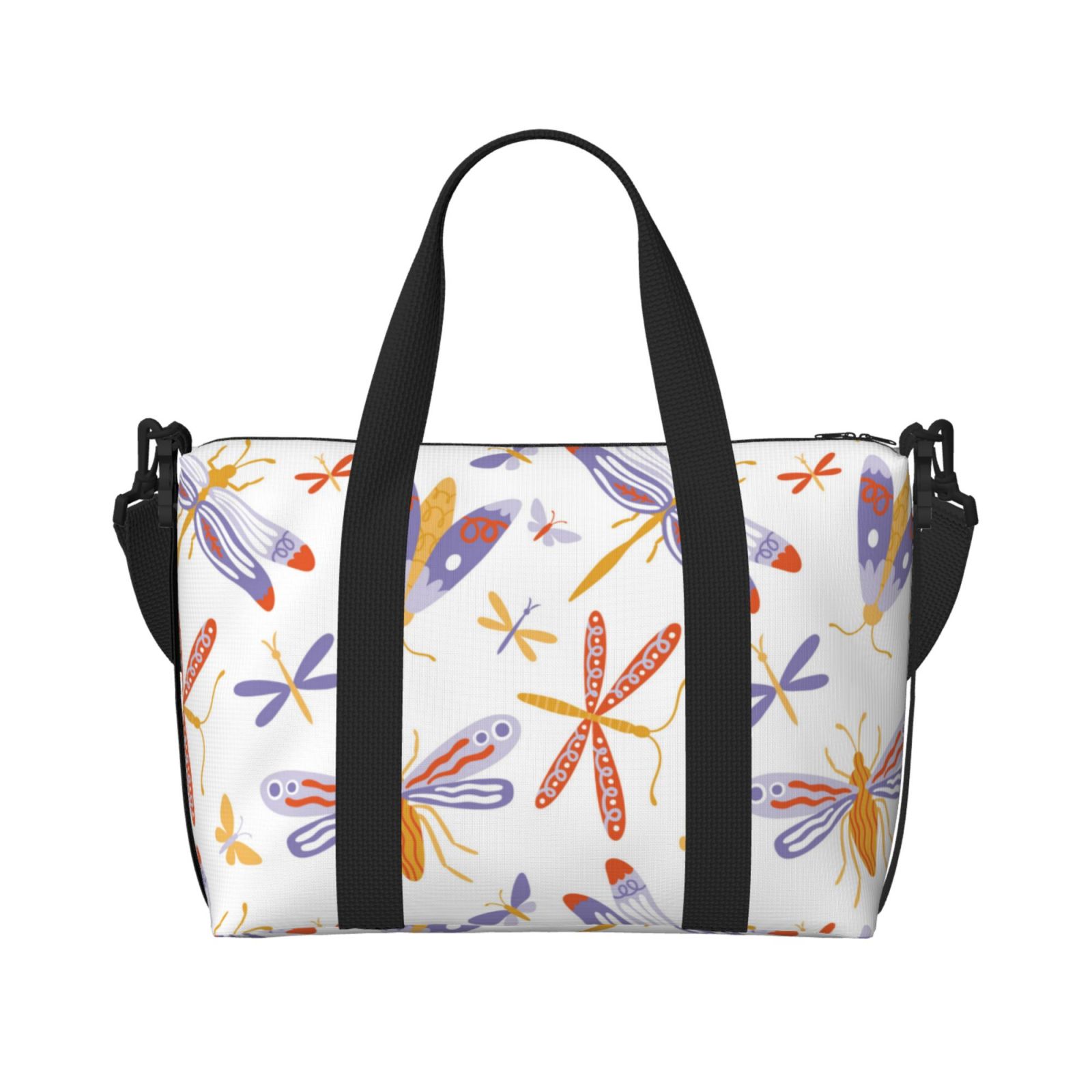 Travel Duffle Bag - Moths Dragonflies Butterflies Weekender Bags for ...