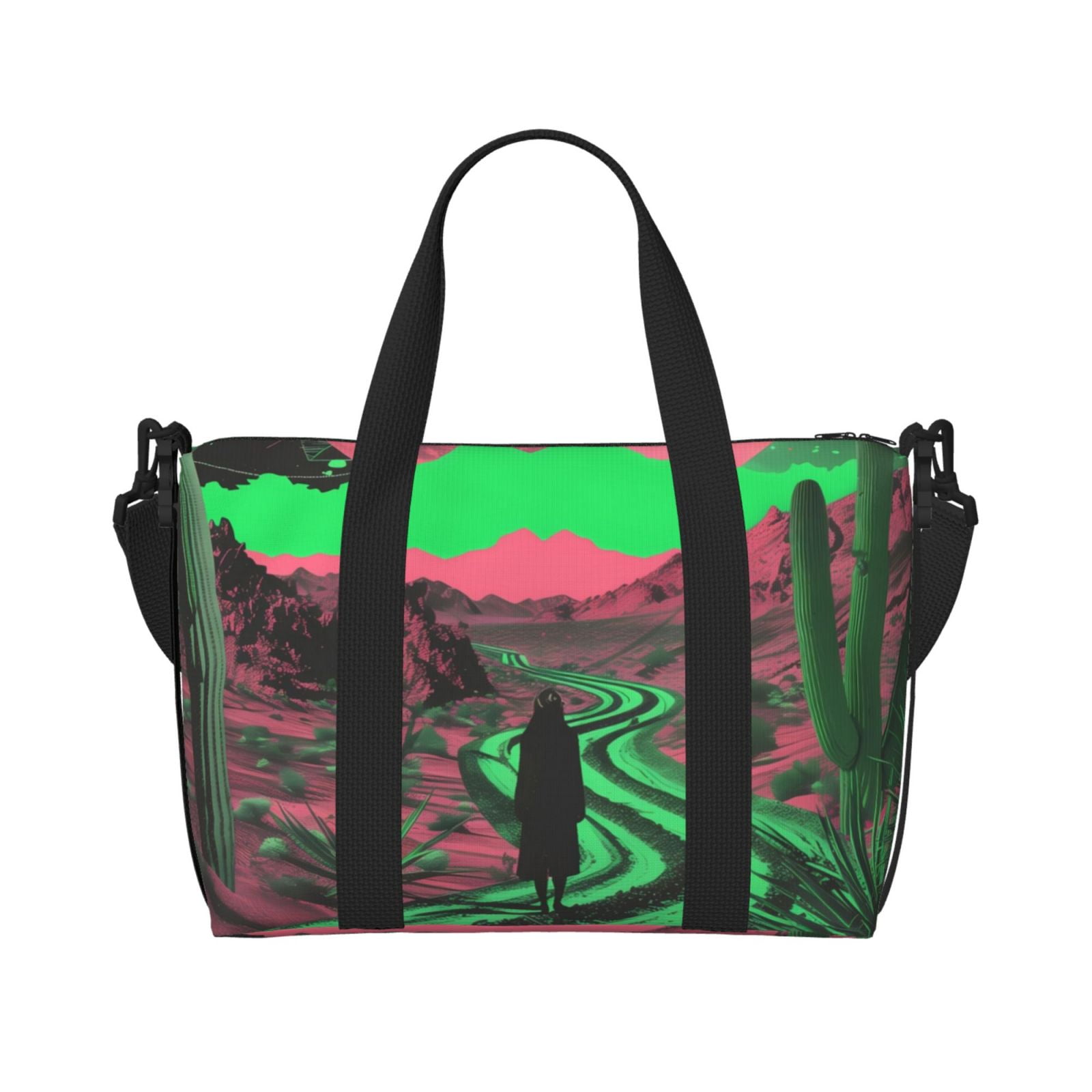 Travel Duffle Bag Neon Desert Moon Travel Tote Bags Carry on Luggage ...