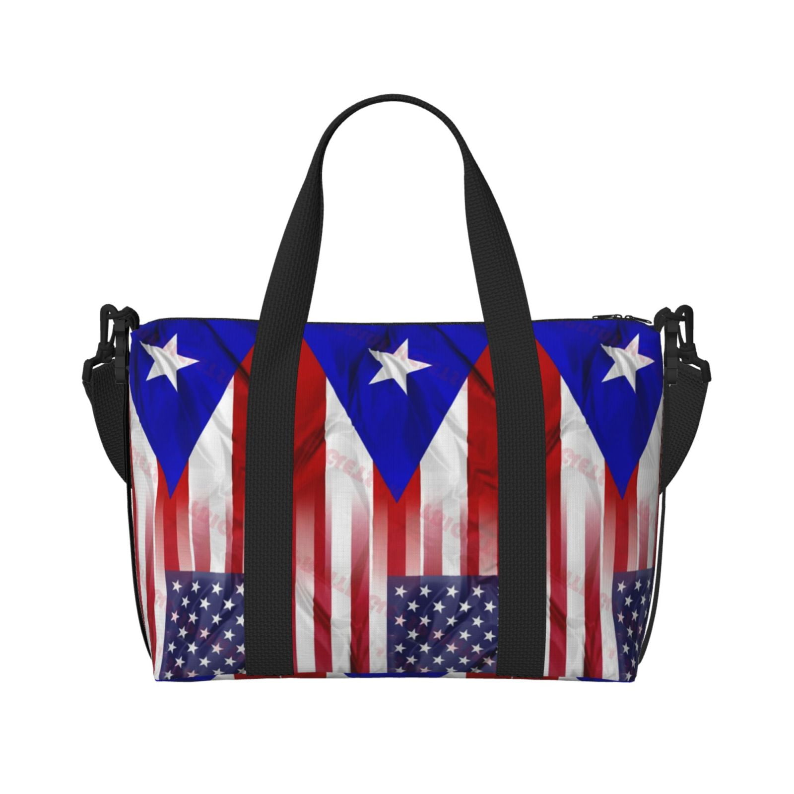 Travel Duffle Bag Puerto-Rico-America-Flag Weekender Overnight Gym Tote ...