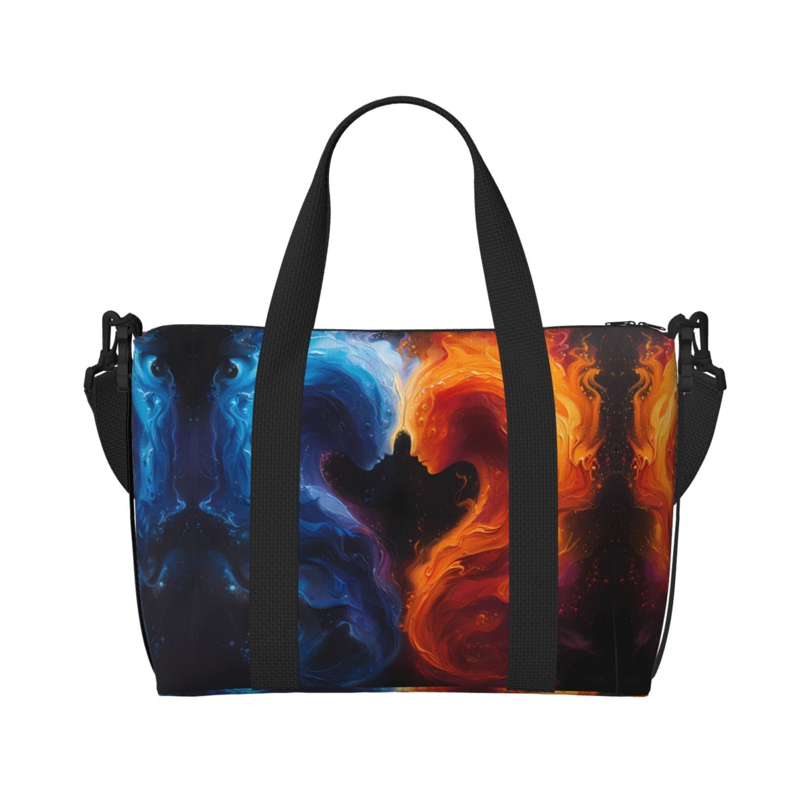 Travel Duffle Bag Red and Blue Abstract Travel Tote Bags Carry on ...