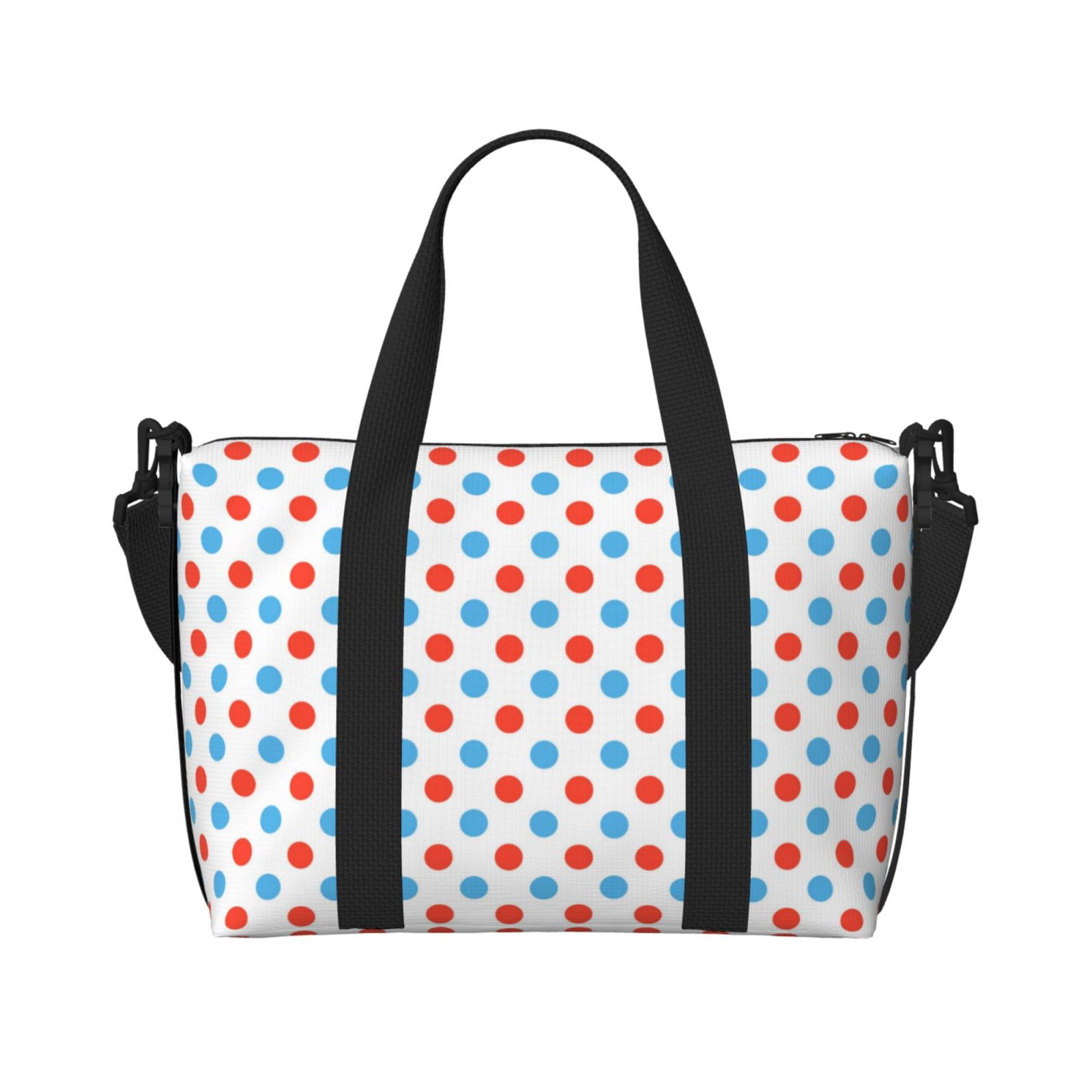 Travel Duffle Bag Red Blue Polka Dots Travel Tote Bags Carry on Luggage ...