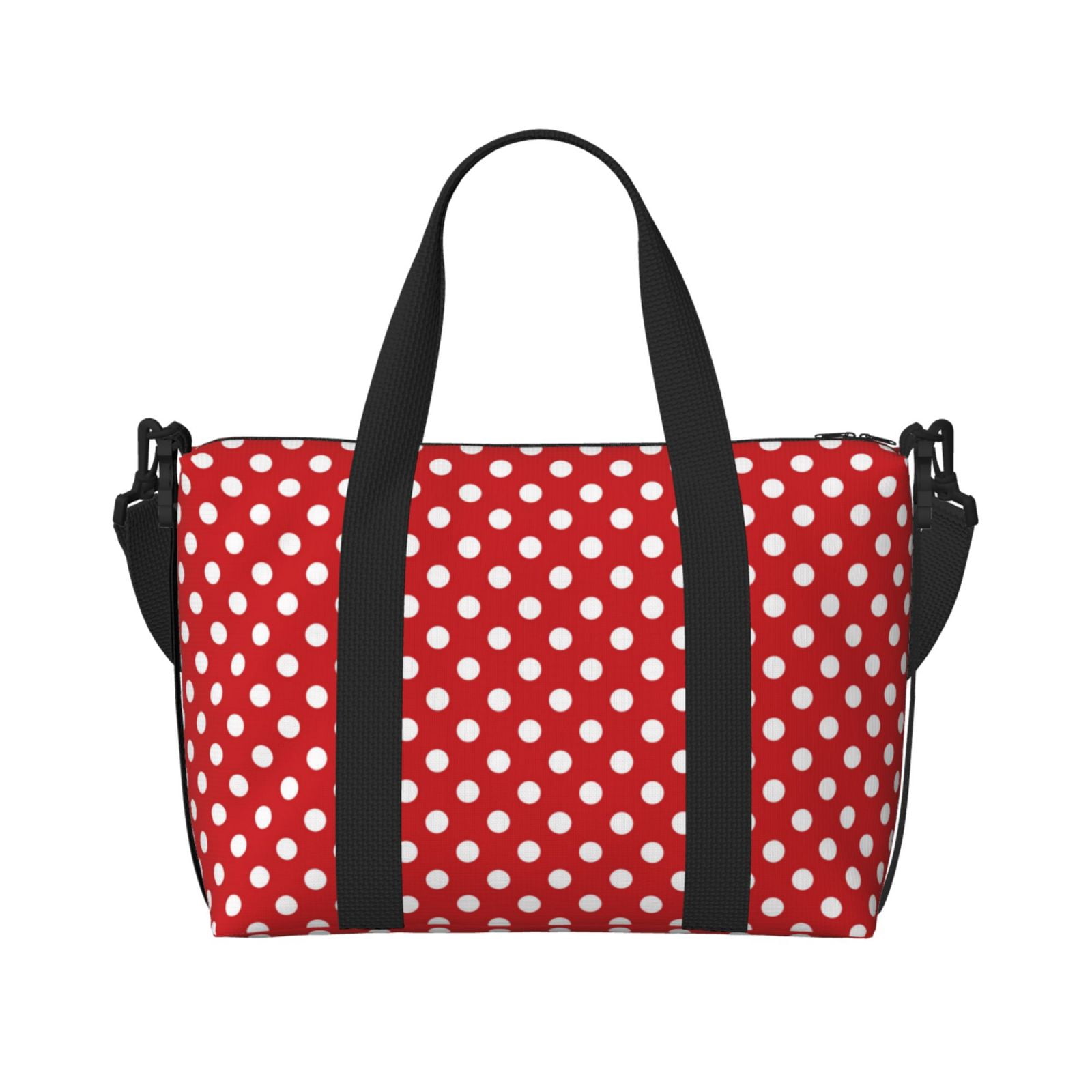 Travel Duffle Bag Red Polka Dot Travel Tote Bags Carry on Luggage ...