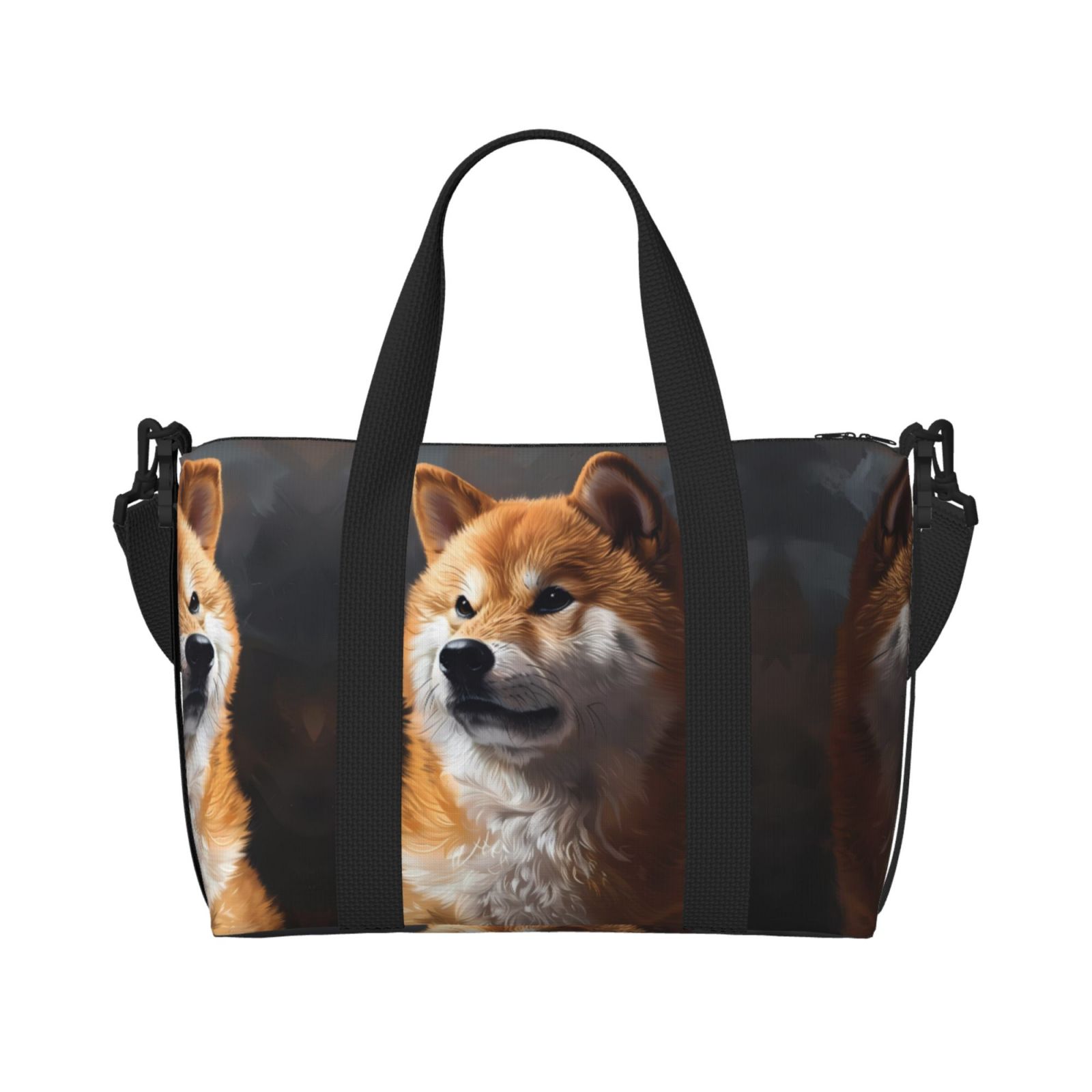 Travel Duffle Bag Regal Shiba Inu Travel Tote Bags Carry on Luggage ...