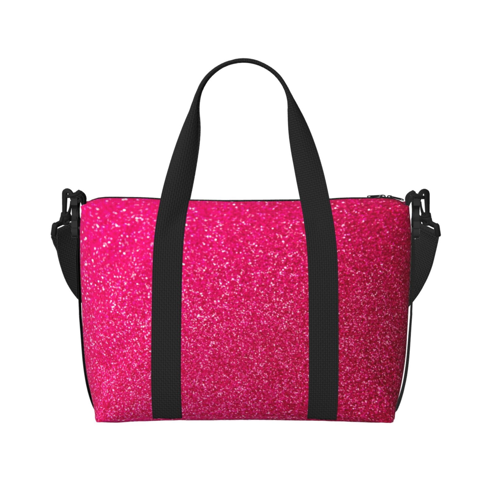 Travel Duffle Bag Rose Red Glitter Travel Tote Bags Carry on Luggage ...