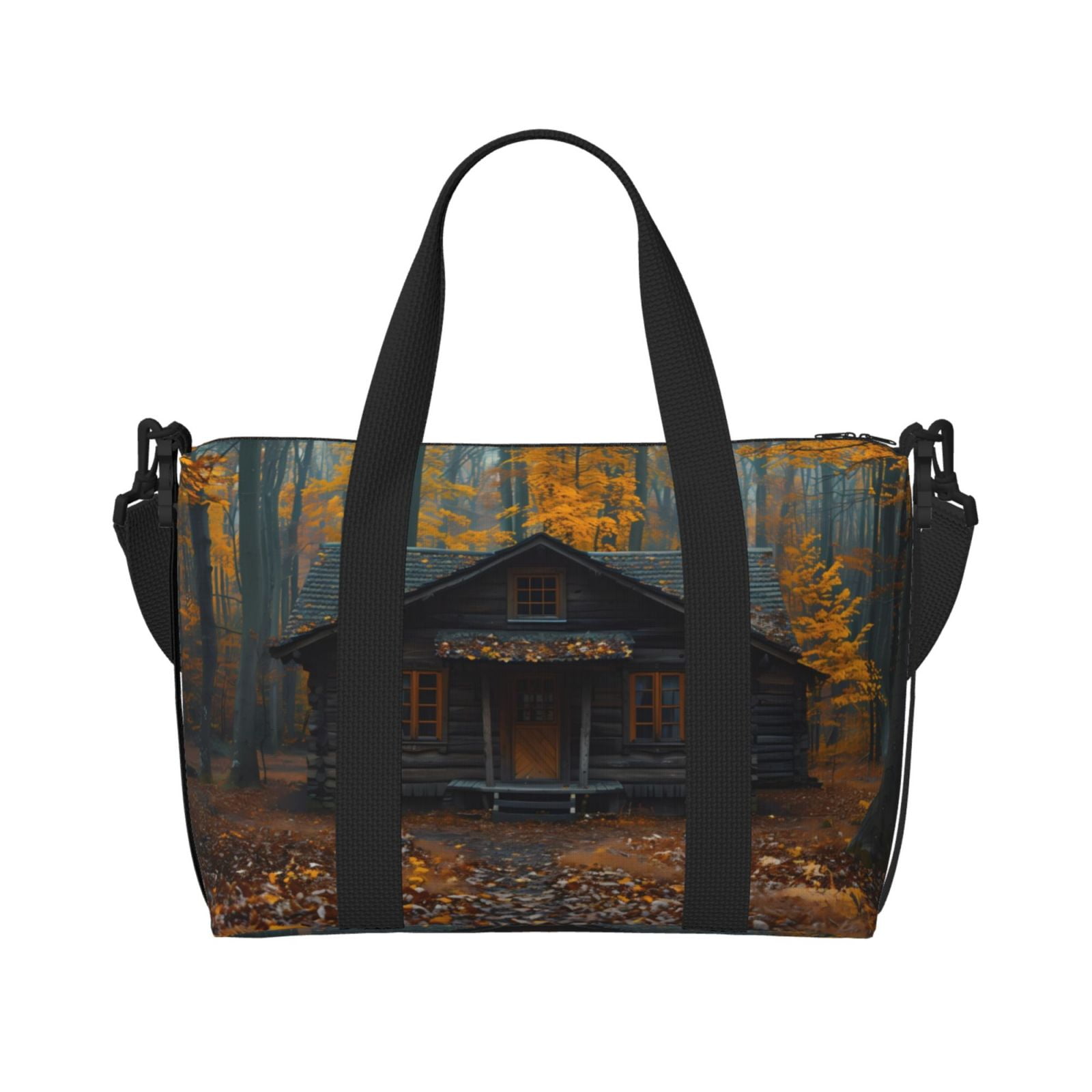 Travel Duffle Bag Rustic Cabin Autumn Forest Travel Tote Bags Carry on ...