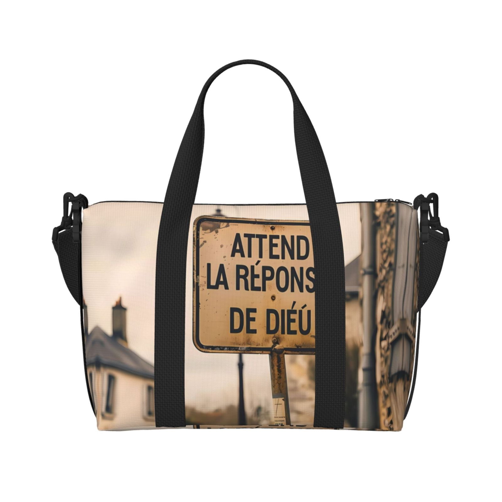 Travel Duffle Bag Rustic French Signpost Travel Tote Bags Carry on ...