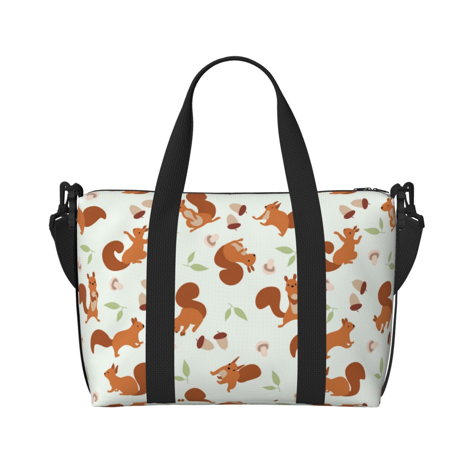 Travel Duffle Bag - Simple Cartoon Squirrel Cute Weekender Bags for ...