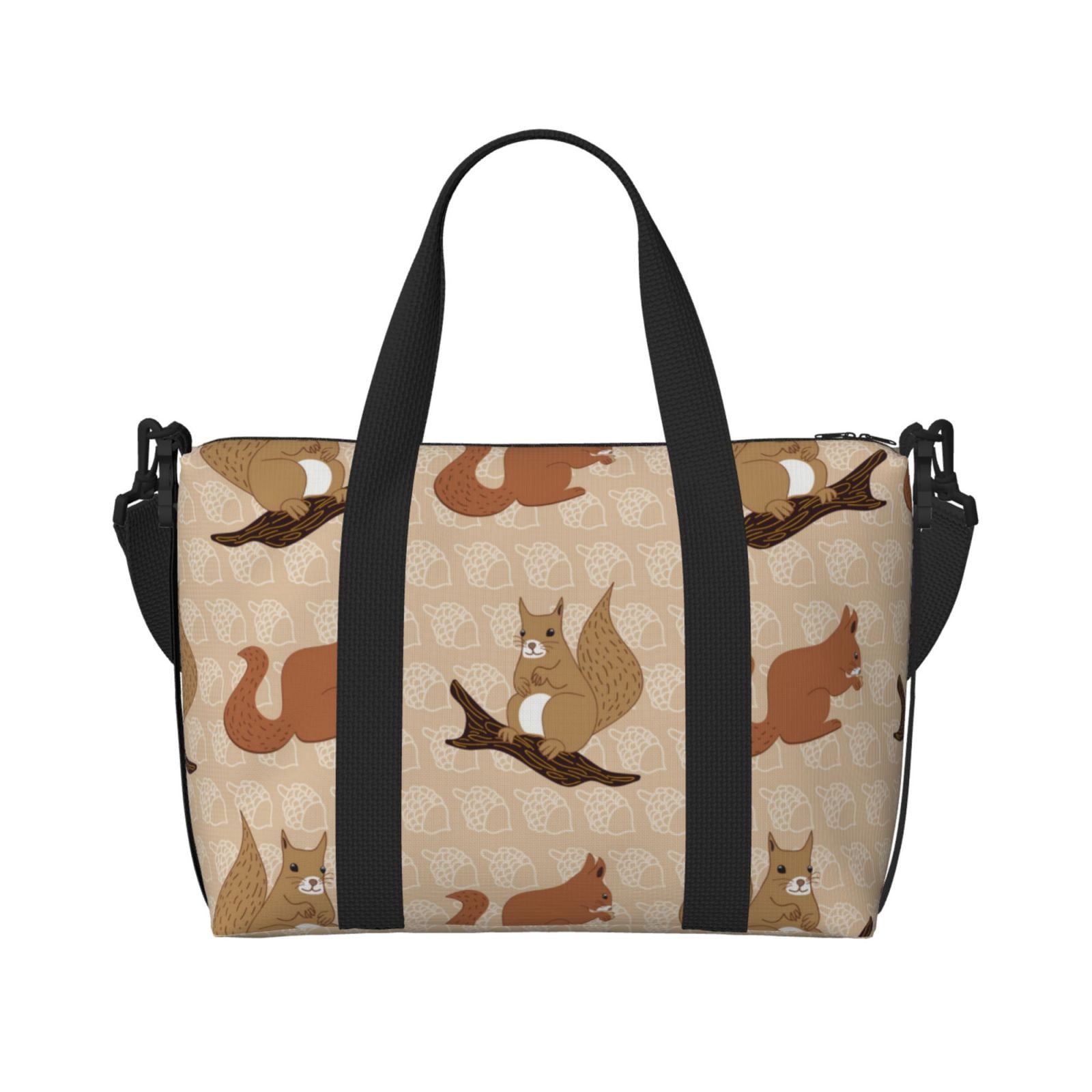 Travel Duffle Bag Simple Drawing Of Cute Squirrel Travel Tote Bags ...