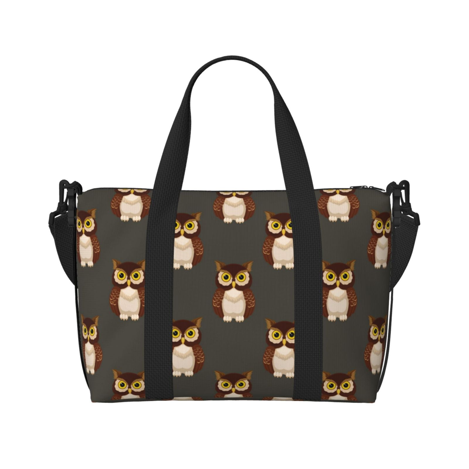 Travel Duffle Bag Simple Owl Prints Travel Tote Bags Carry on Luggage ...