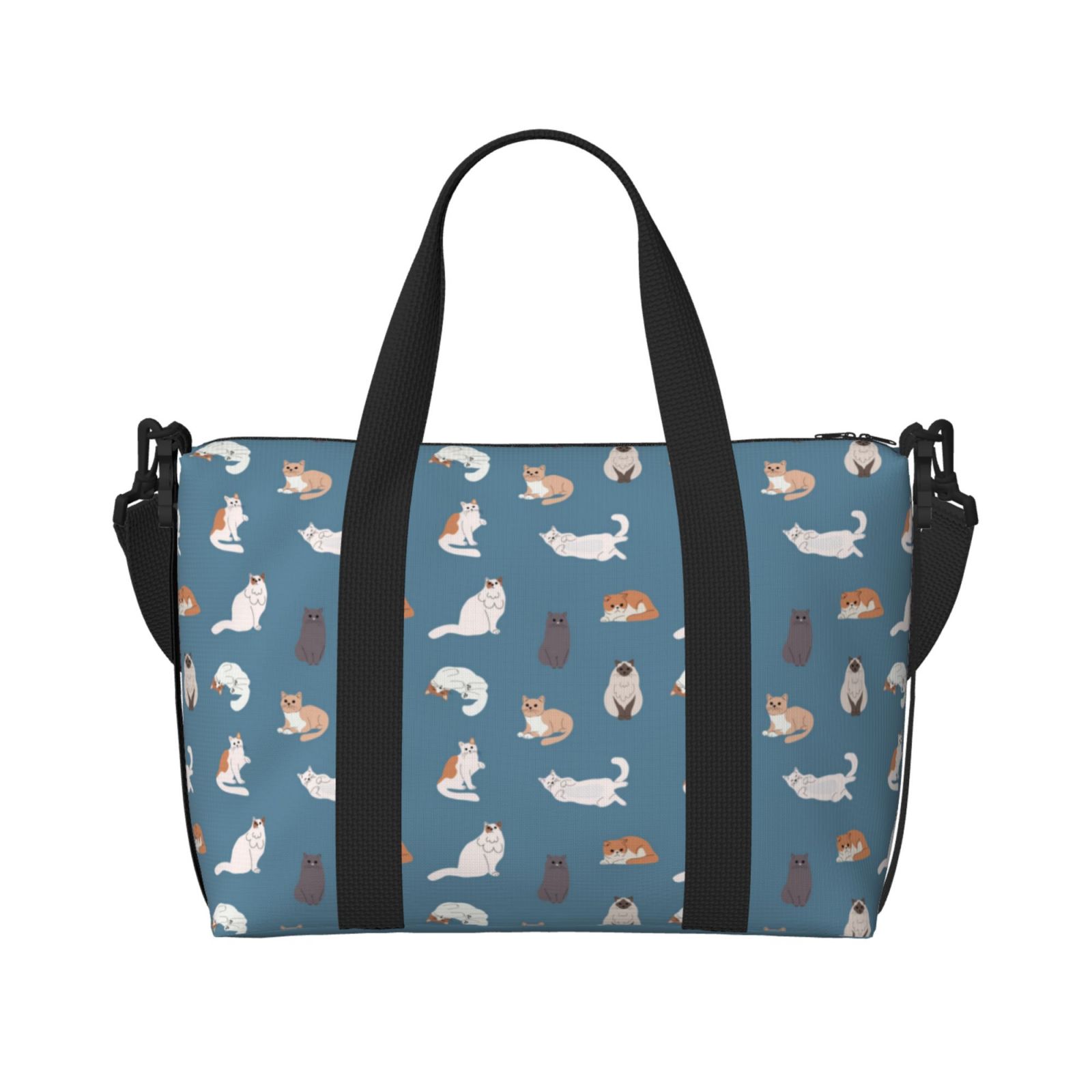 Travel Duffle Bag - Sophisticated cartoon cute cat Weekender Bags for ...