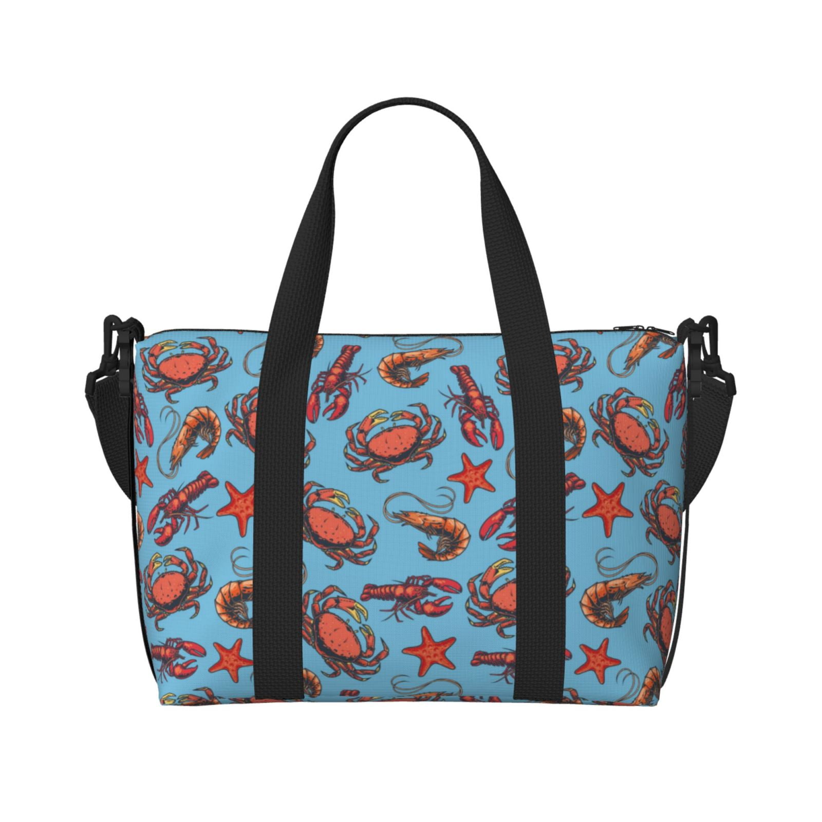 Travel Duffle Bag Starfish Shrimp Crabs Travel Tote Bags Carry on ...