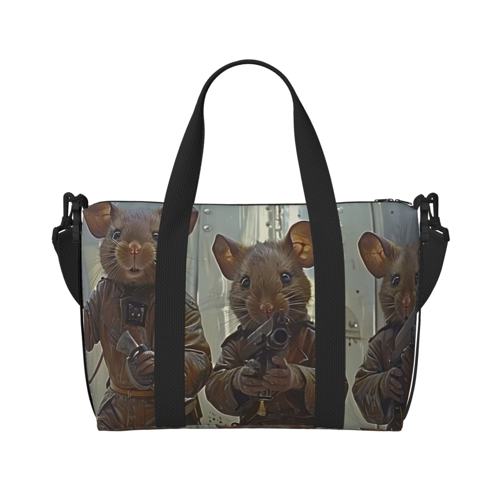 Travel Duffle Bag Steampunk Space Mice Warriors Travel Tote Bags Carry ...