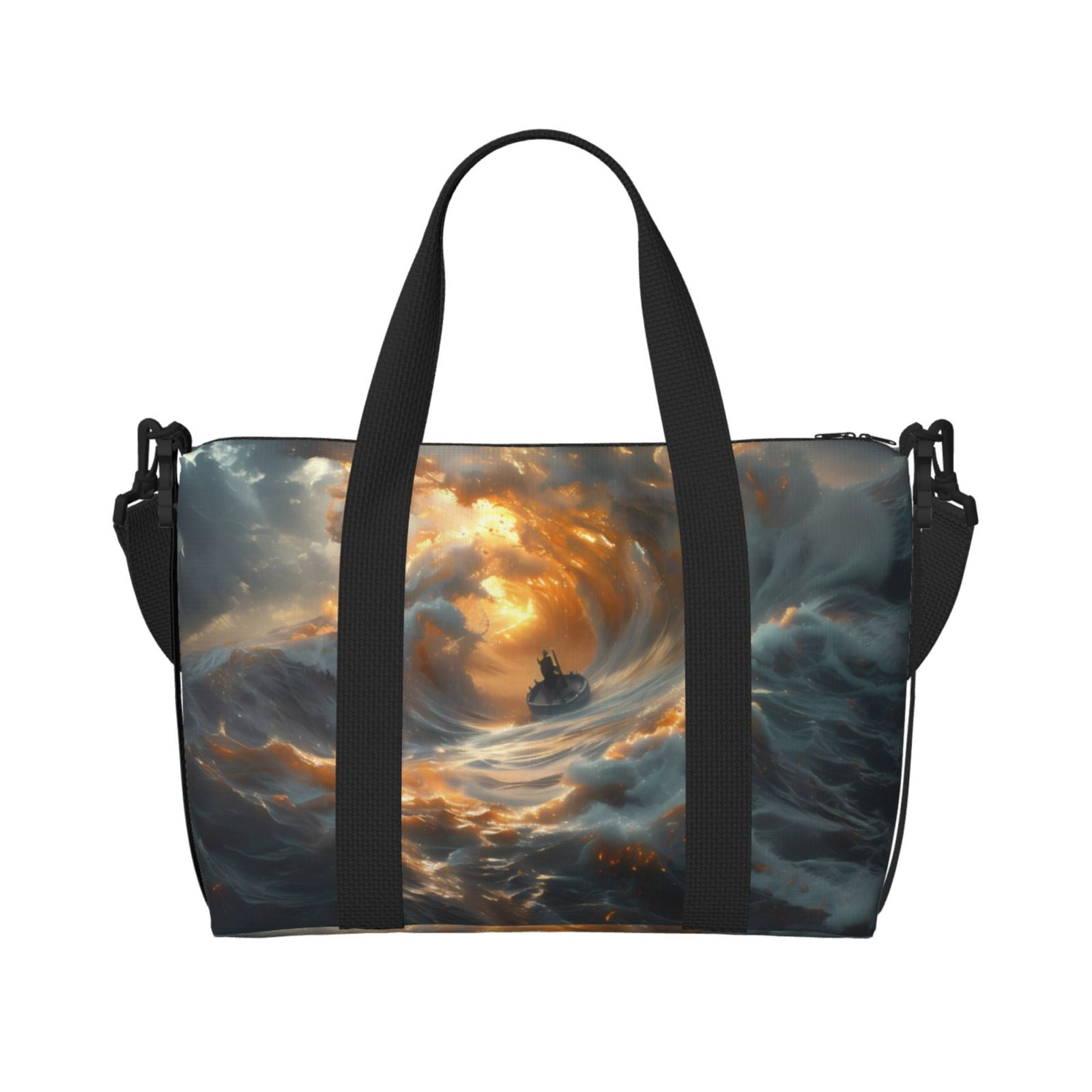 Travel Duffle Bag Stormy Ocean Vortex Travel Tote Bags Carry on Luggage ...