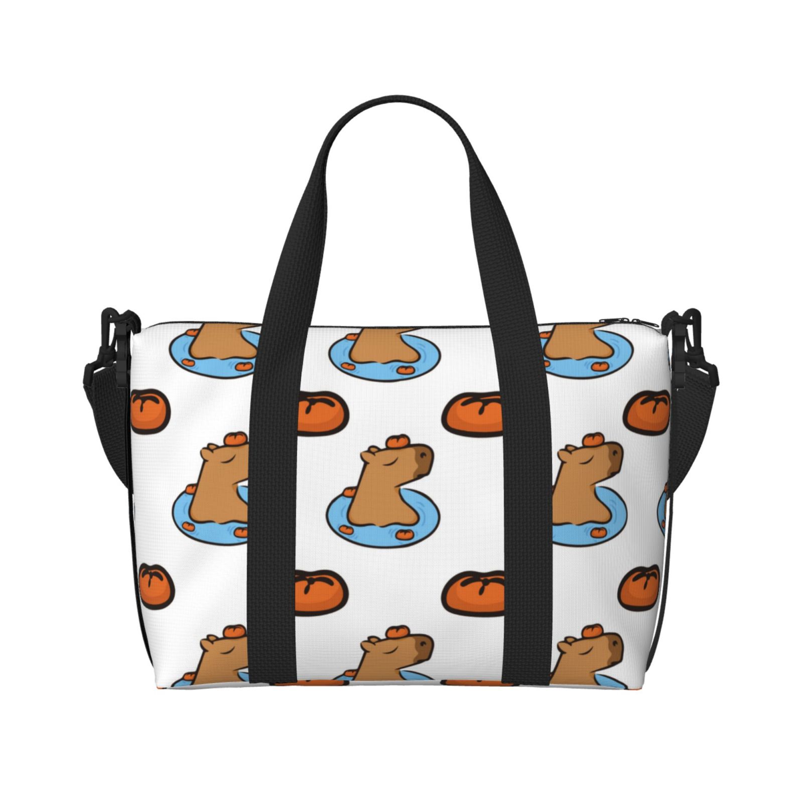 Travel Duffle Bag Swim Capybaras Travel Tote Bags Carry on Luggage ...