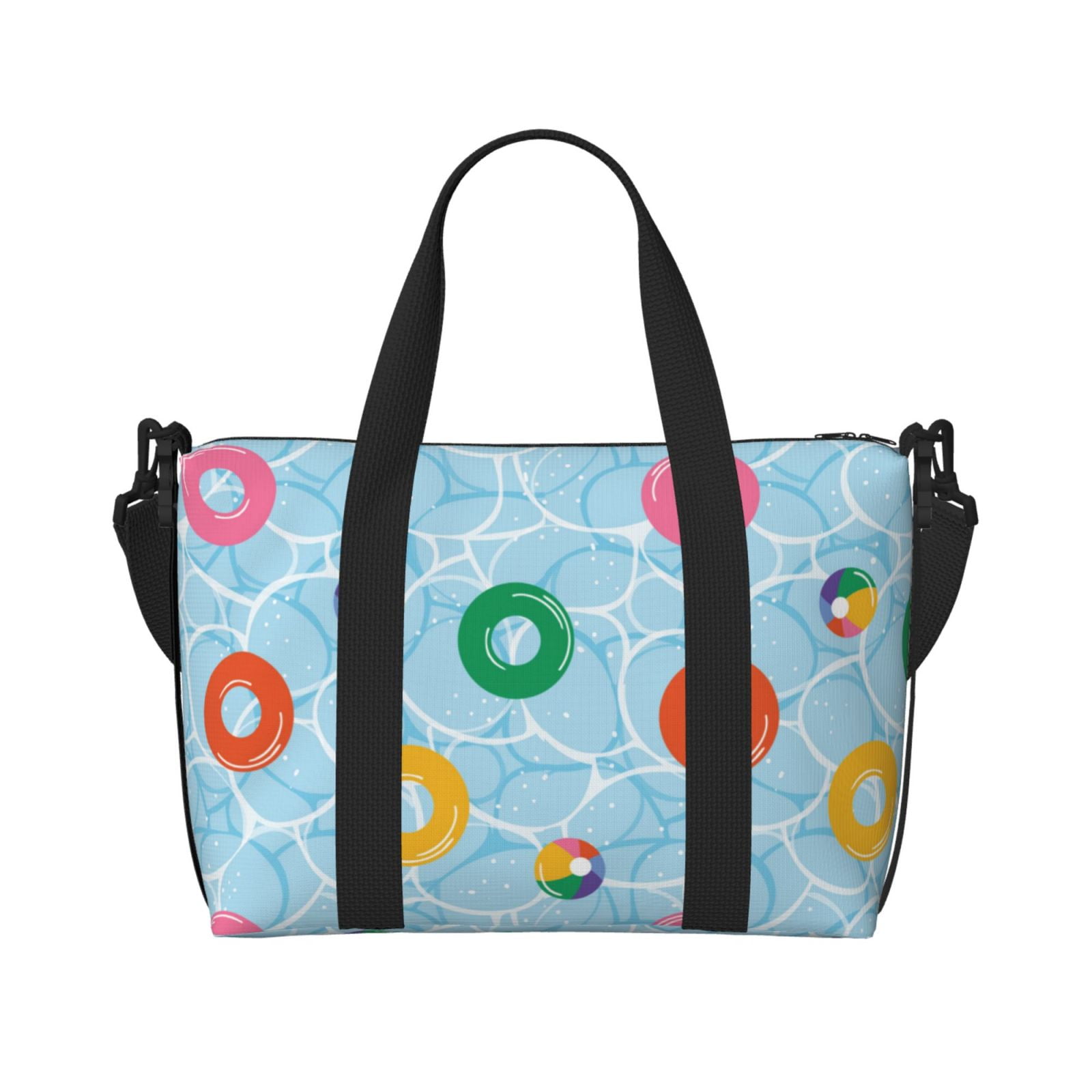 Travel Duffle Bag - Swim rings floating Weekender Bags for Women/Men ...