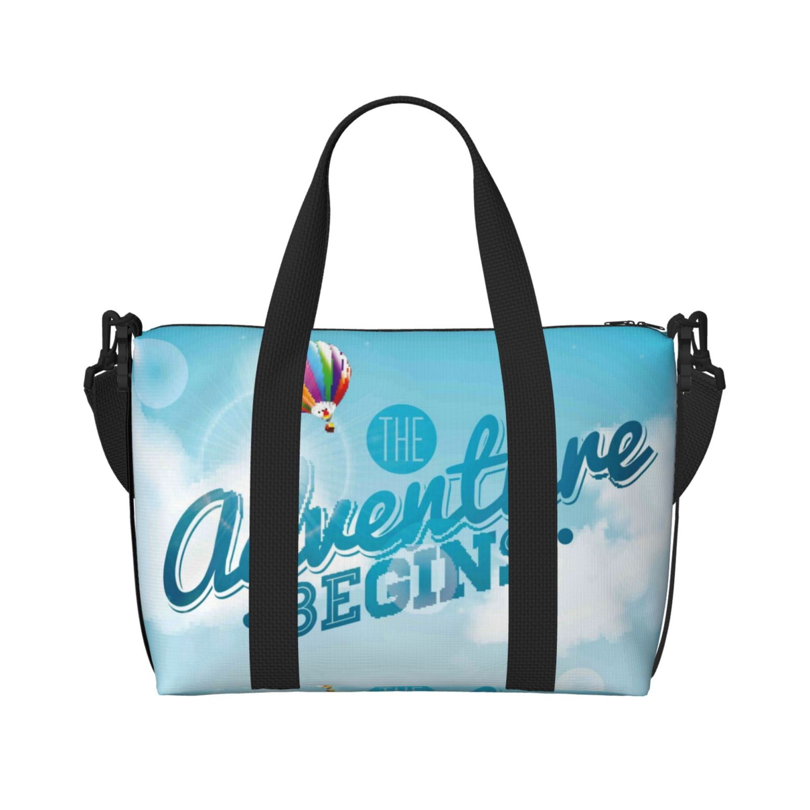Travel Duffle Bag The Travel Adventure Begins Travel Tote Bags Carry on ...