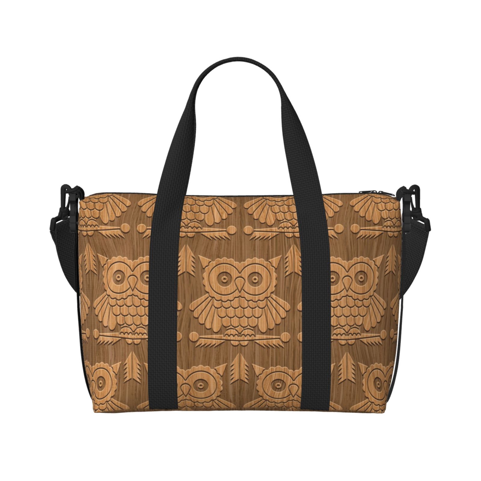 Travel Duffle Bag Tribal Owl Print Travel Tote Bags Carry on Luggage ...