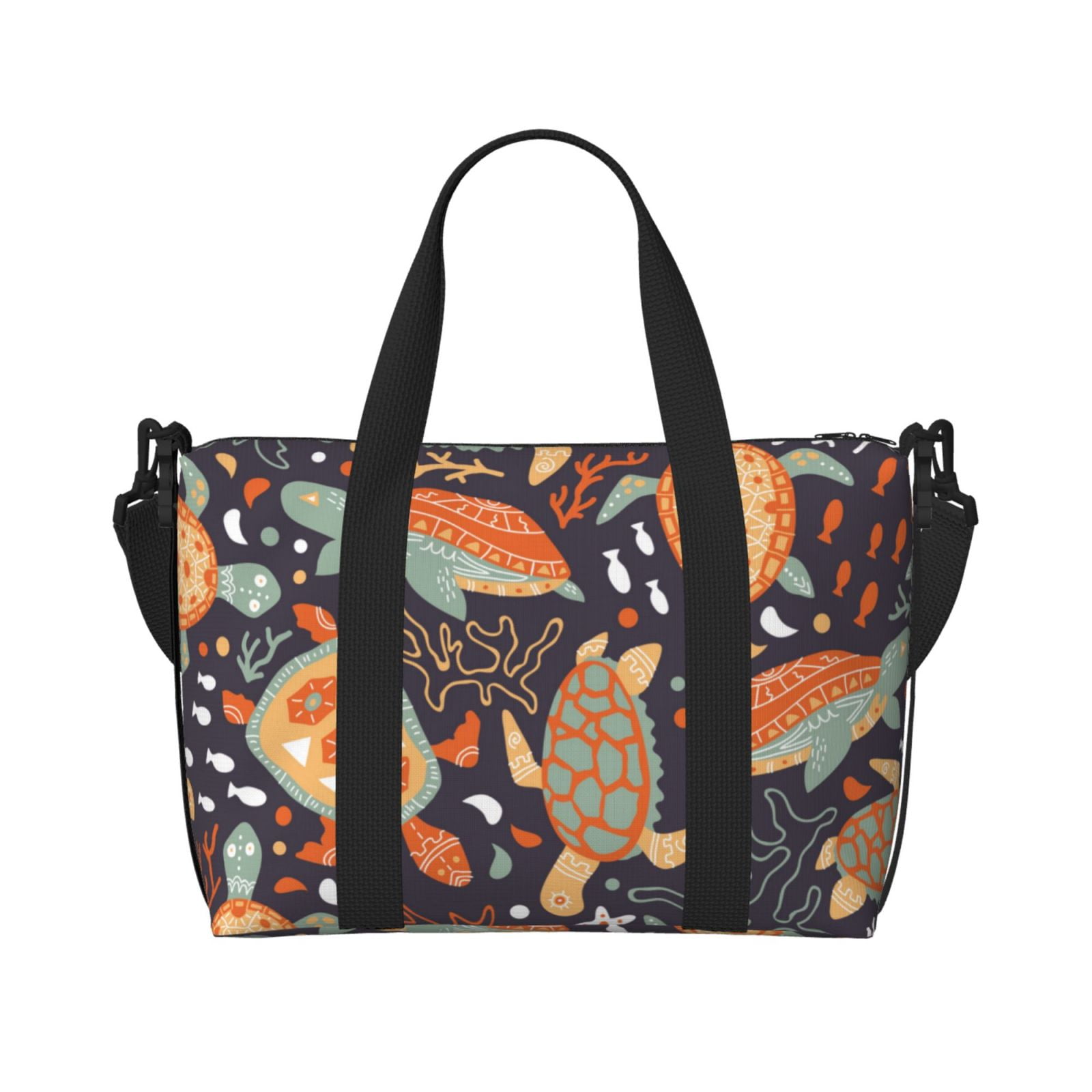 Travel Duffle Bag Turtles and Sea Plants Travel Tote Bags Carry on ...