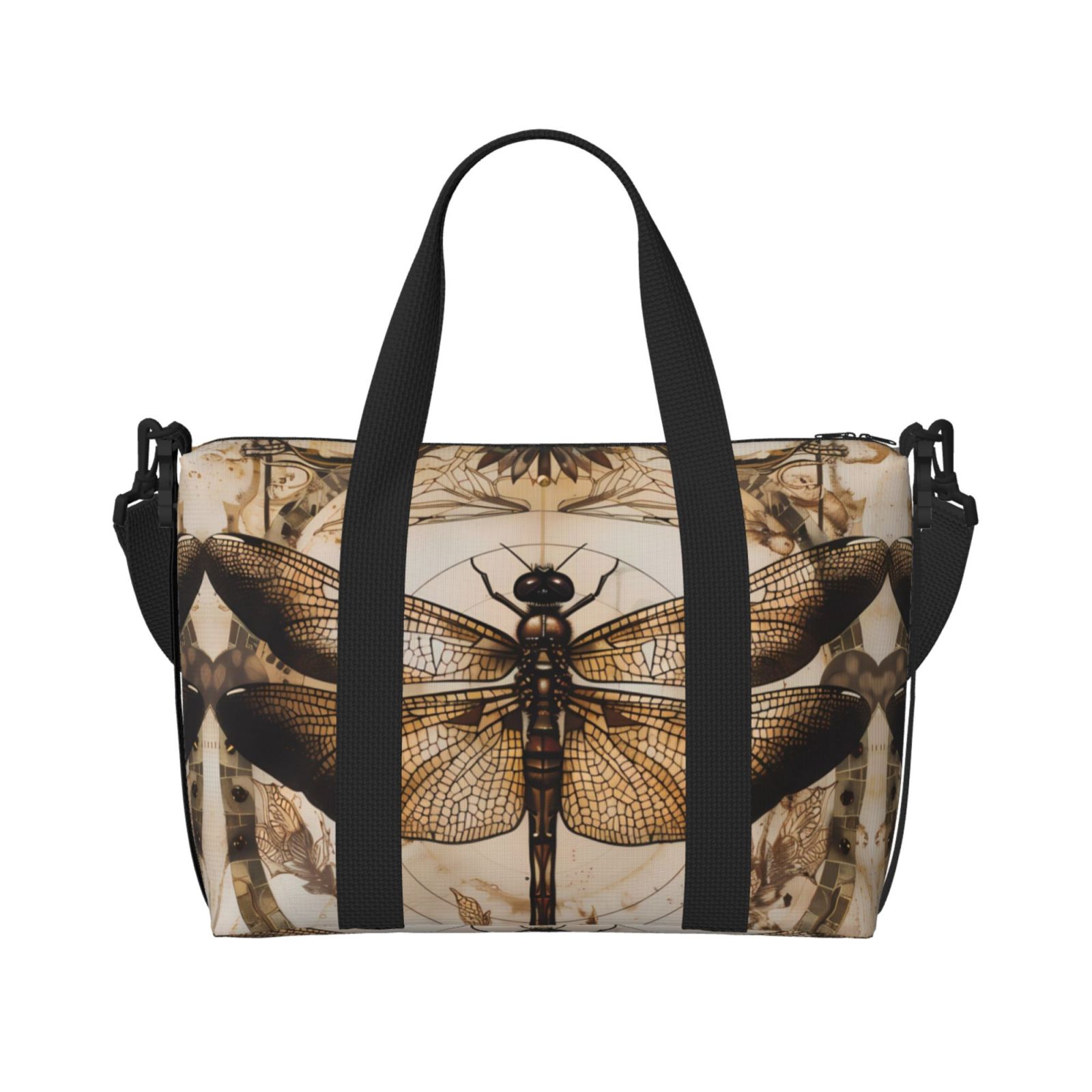 Travel Duffle Bag Vintage Dragonfly Artwork Travel Tote Bags Carry on ...