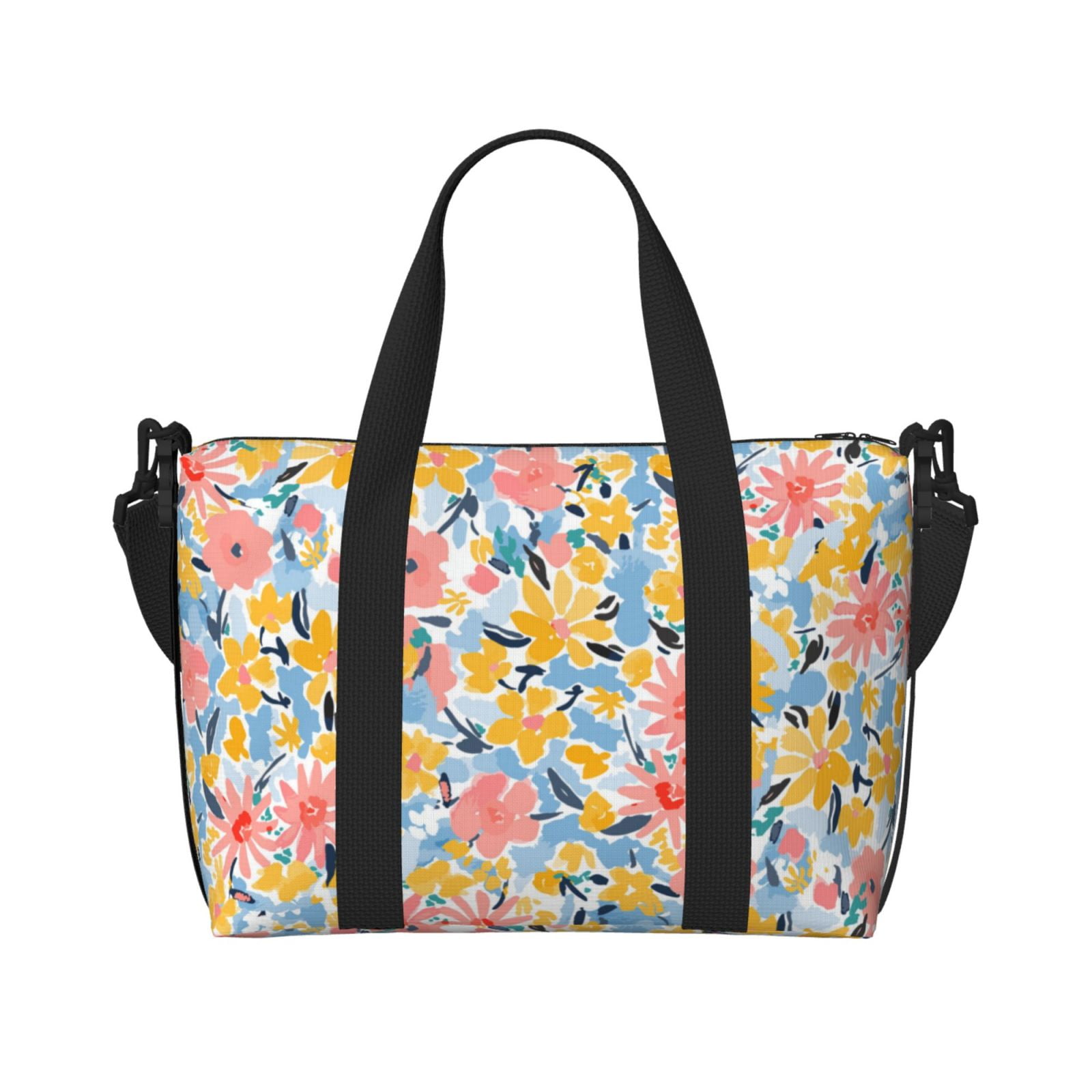 Travel Duffle Bag Watercolor Wildflowers Travel Tote Bags Carry on ...