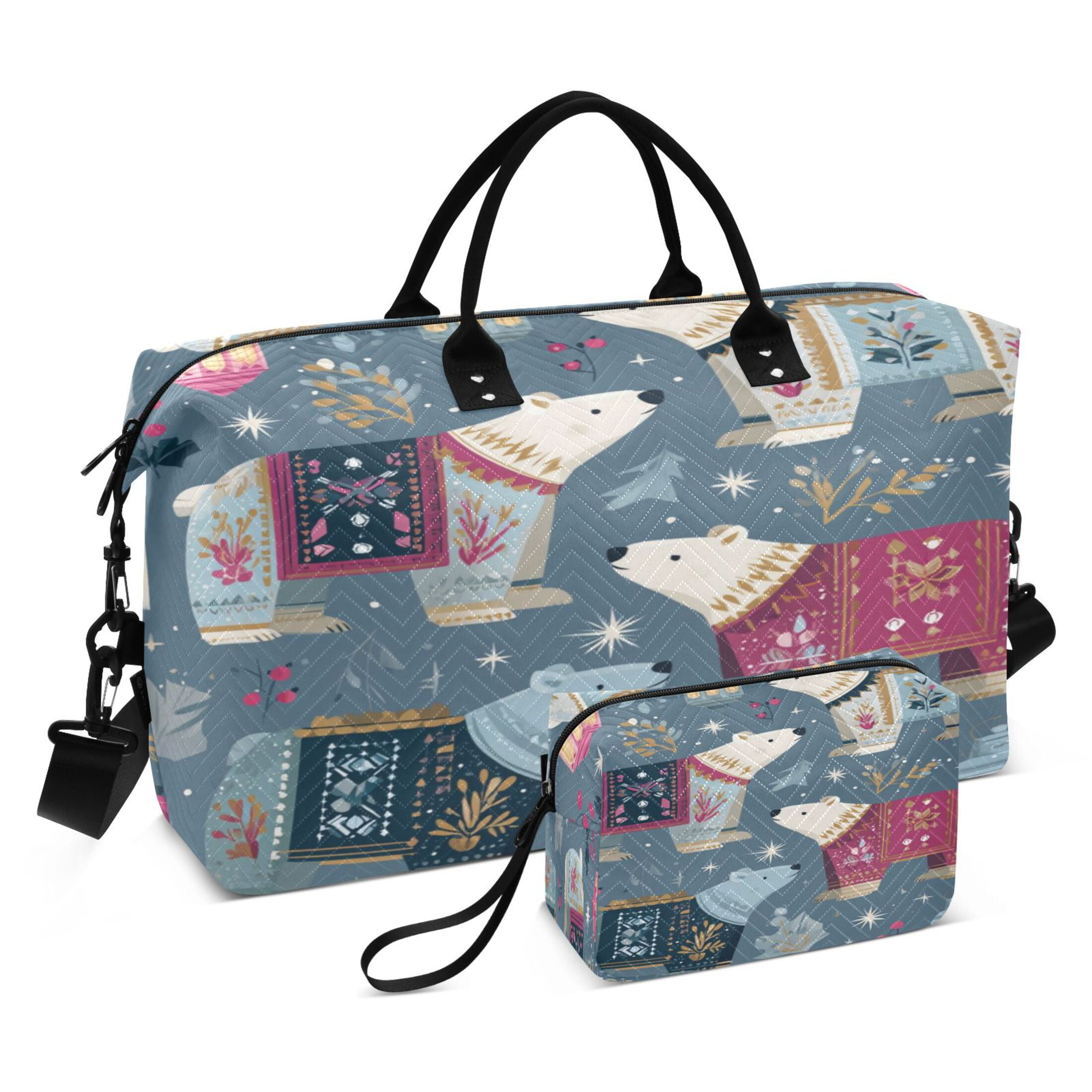 Travel Duffle Bag Weekender Bags Set with Large Organizer Bag and ...