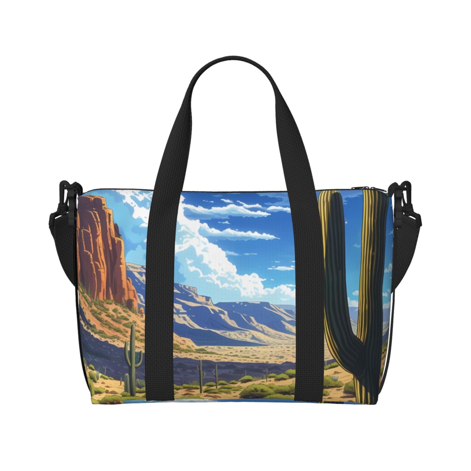Travel Duffle Bag Western Desert Cactus Travel Tote Bags Carry on ...