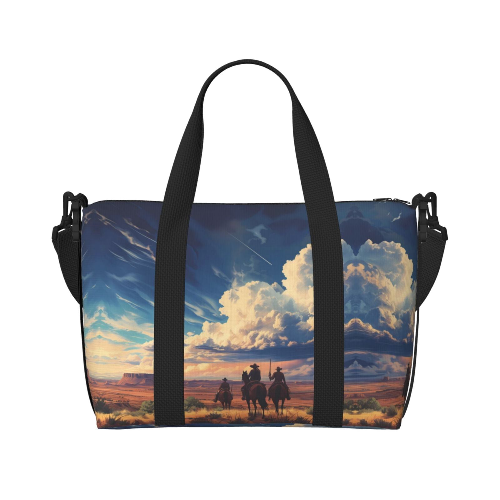 Travel Duffle Bag Western Desert Cloud Cowboy Travel Tote Bags Carry on ...