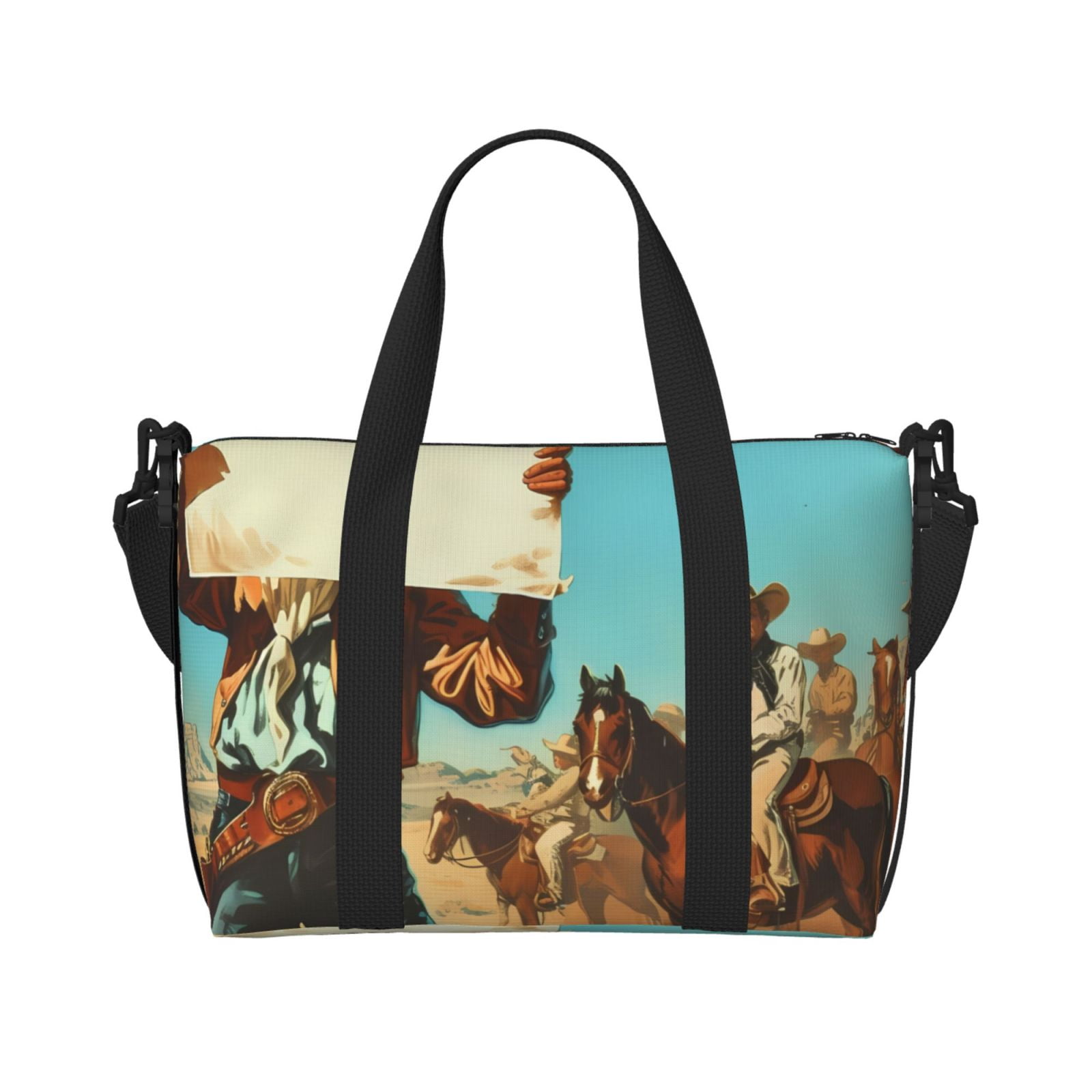 Travel Duffle Bag Western Desert Cowboy Travel Tote Bags Carry on ...