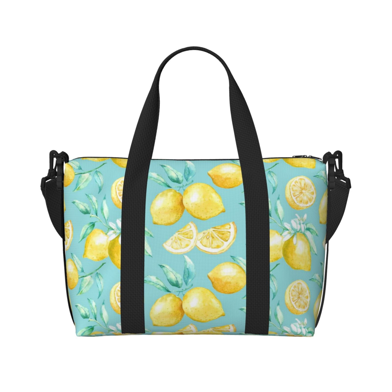 Travel Duffle Bag Yellow Lemon Travel Tote Bags Carry on Luggage ...