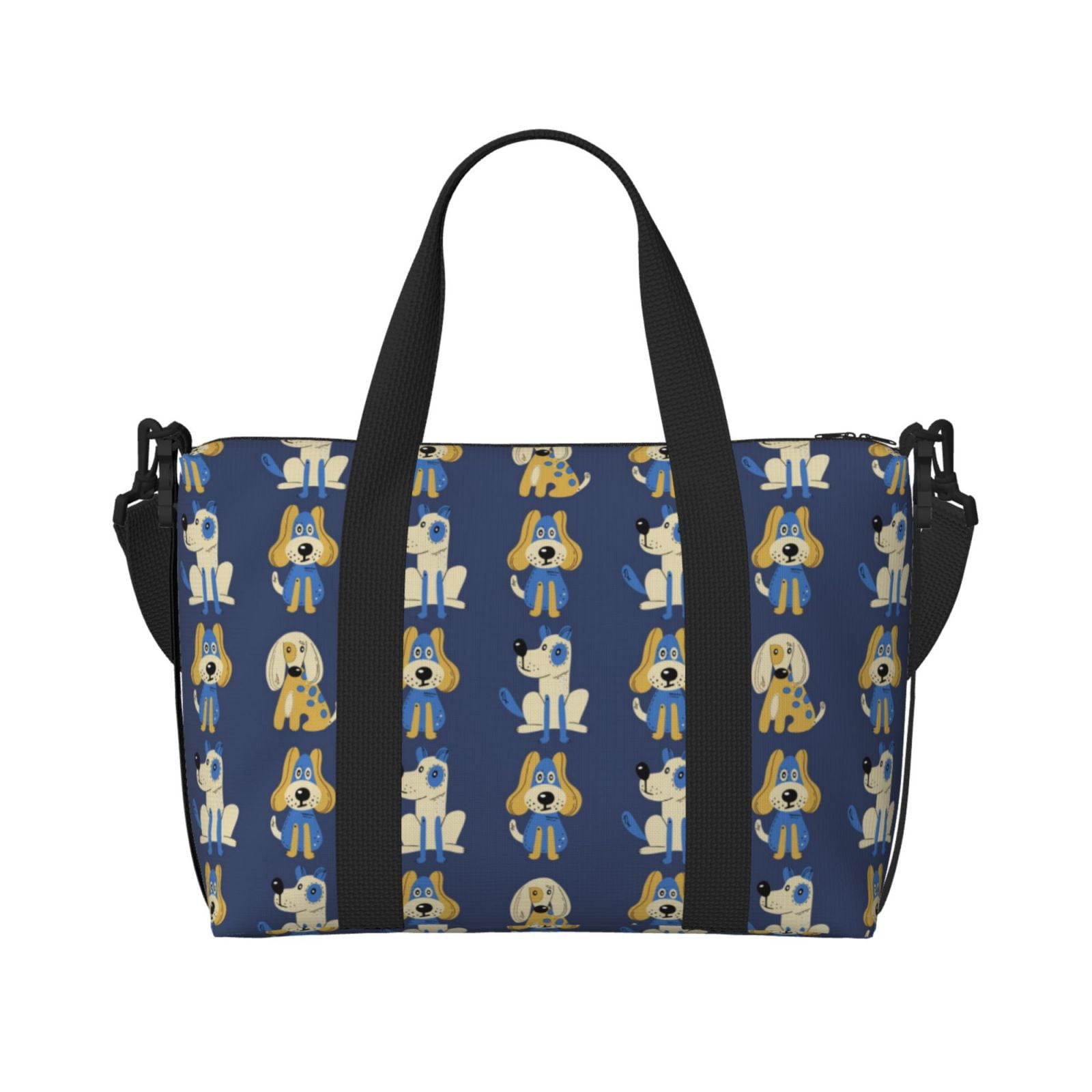 Travel Duffle Bag blue Dog Puppy Travel Tote Bags Carry on Luggage ...