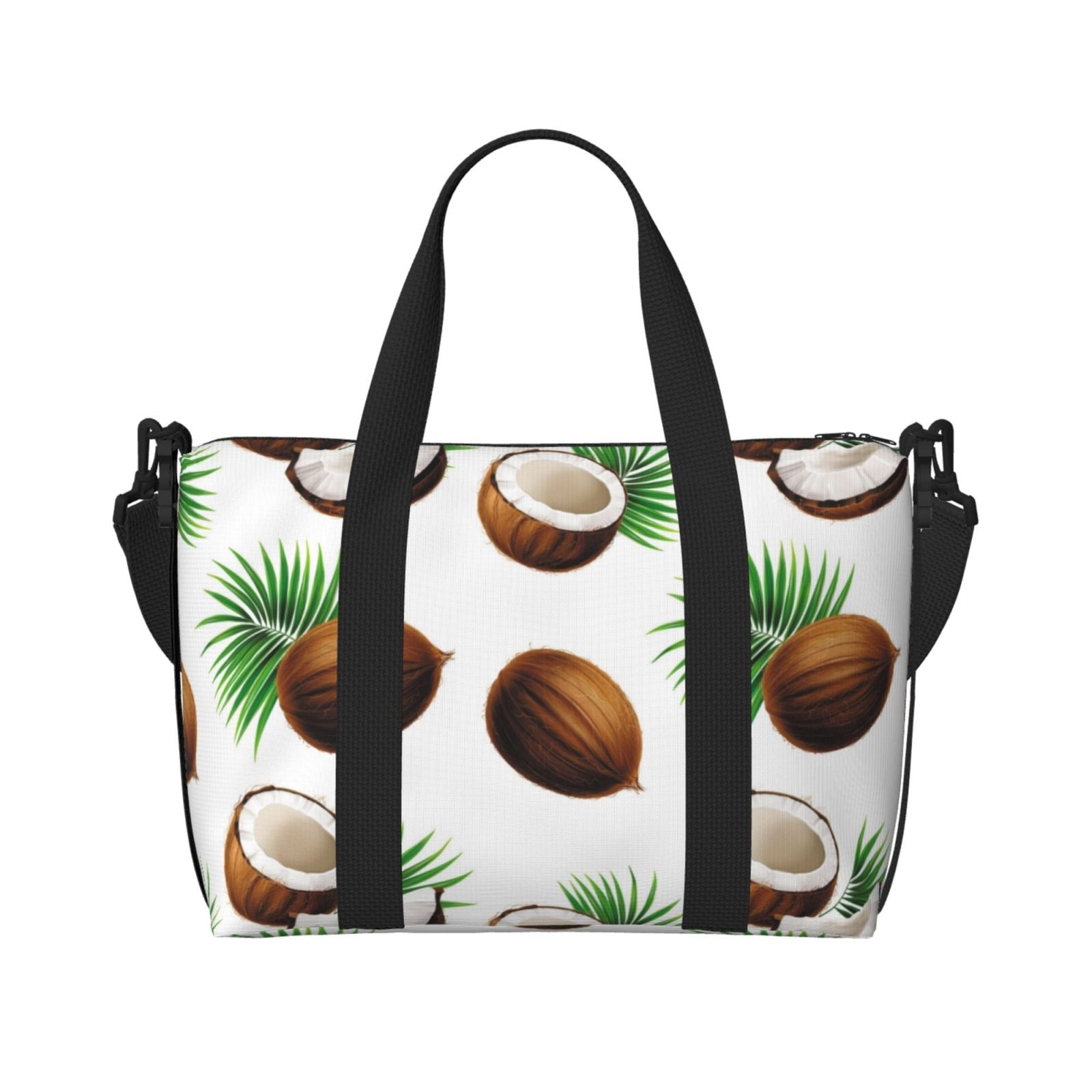 Travel Duffle Bag coconuts palm leaves Travel Tote Bags Carry on Luggage Waterproof Weekender ...