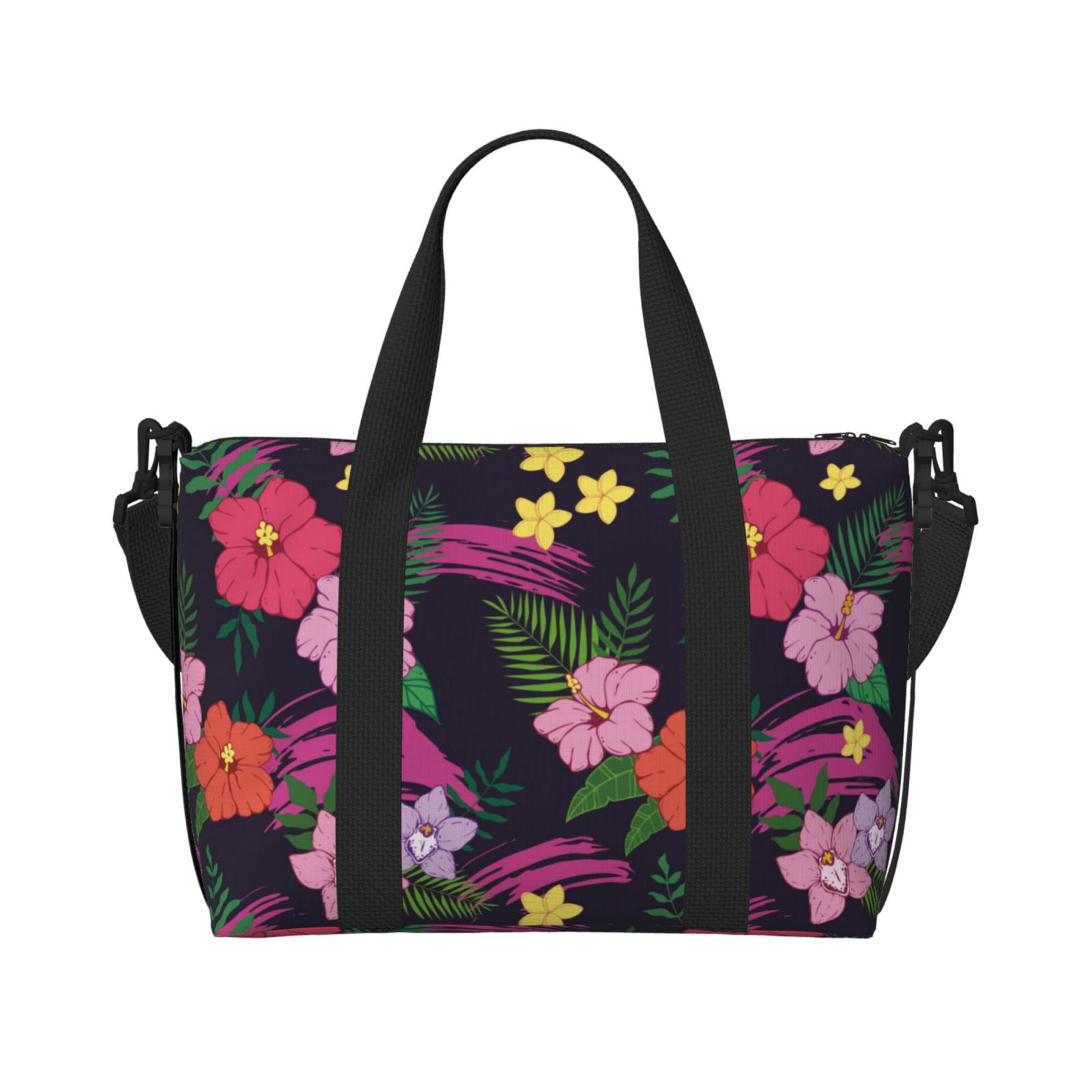 Travel Duffle Bag colorful flowers_C Travel Tote Bags Carry on Luggage ...