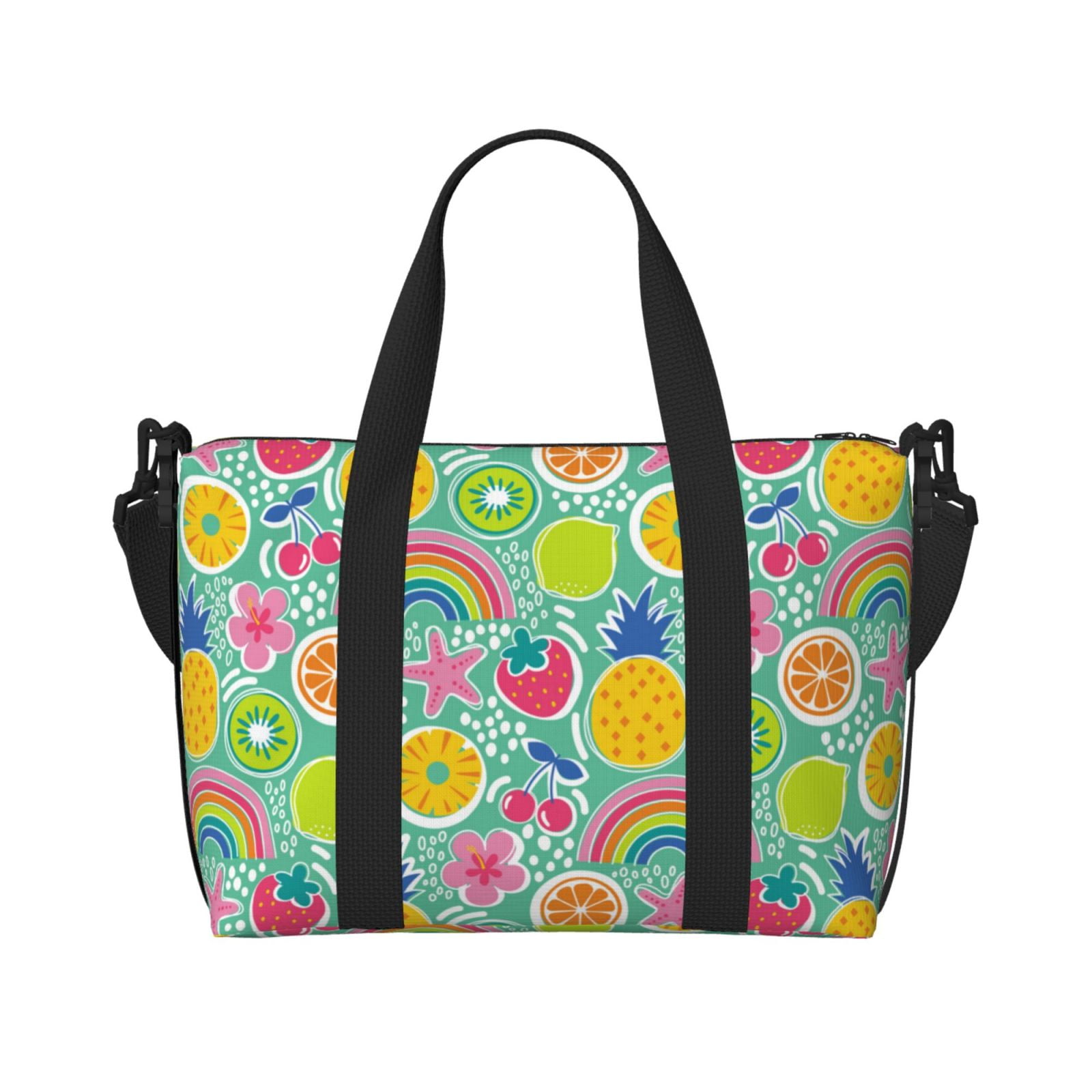 Travel Duffle Bag - colorful fruit rainbow Weekender Bags for Women/Men ...