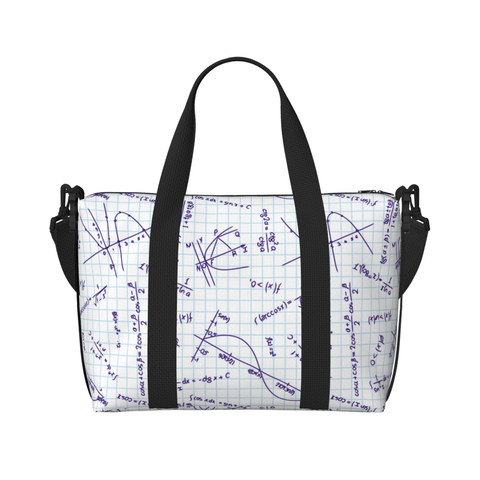 Travel Duffle Bag curve Math Print Travel Tote Bags Carry on Luggage ...