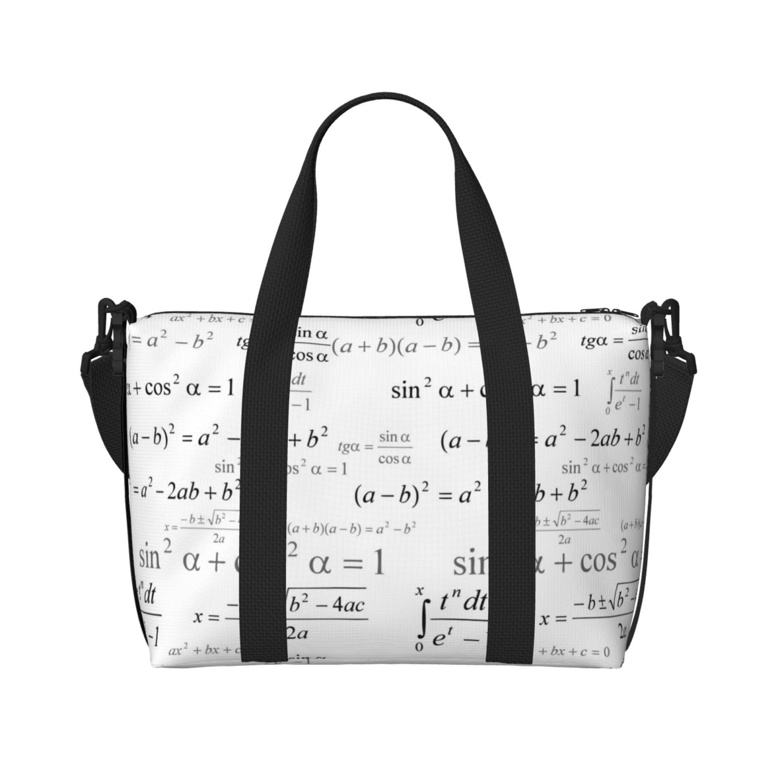 Travel Duffle Bag equation formula Math Travel Tote Bags Carry on ...