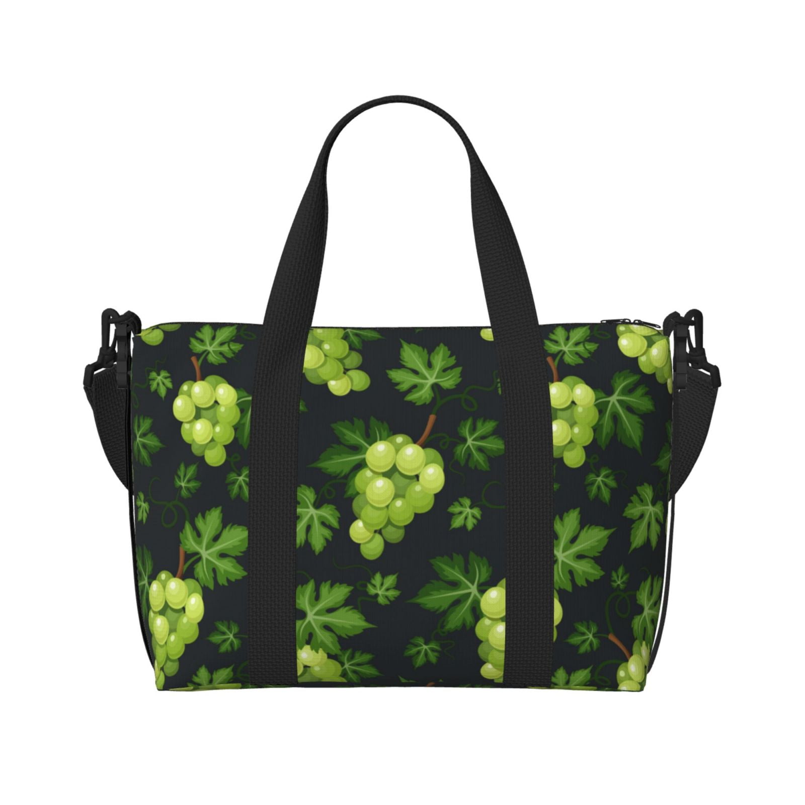 Travel Duffle Bag green leaf Grape Travel Tote Bags Carry on Luggage ...