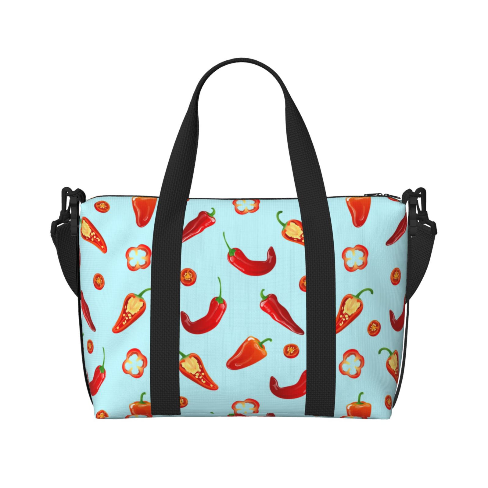 Travel Duffle Bag - red Pepper cute Weekender Bags for Women/Men with ...
