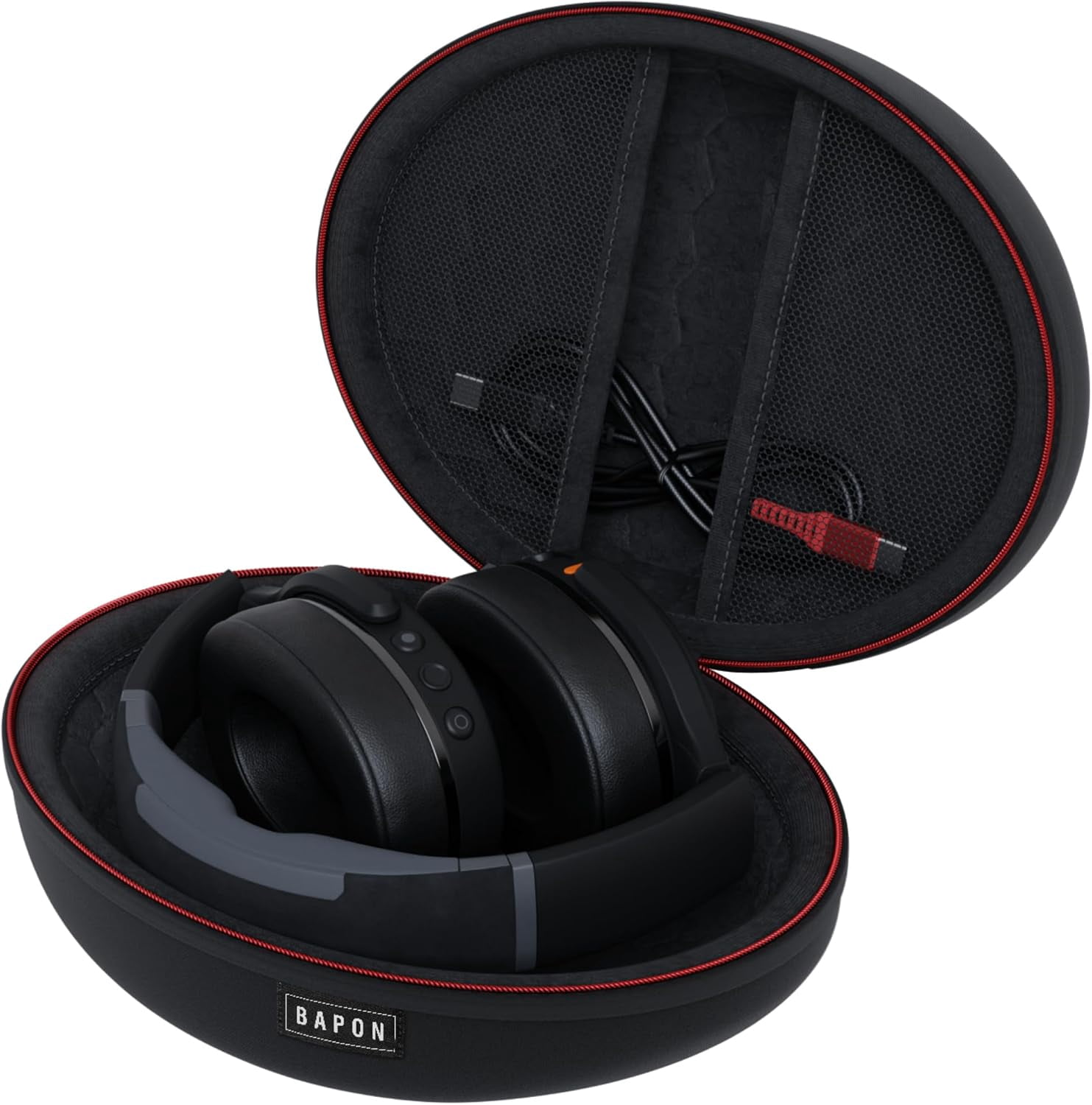 Travel Over Ear Headphone Case - Hard Shell Headphone Case with USB-C ...