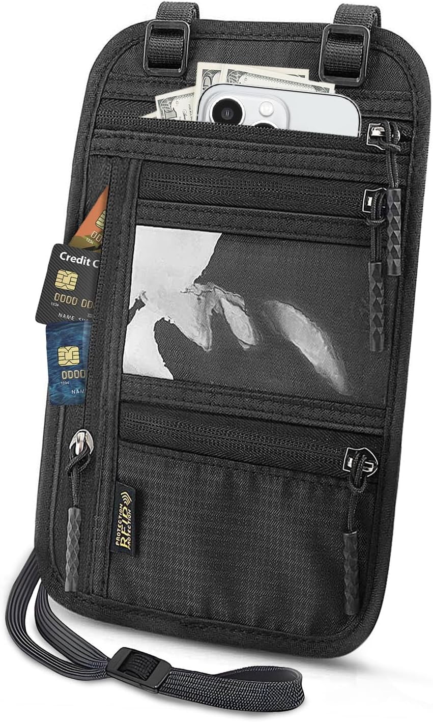 Travel Essentials Passport Holder Slim, Rfid Blocking Travel Wallet for ...