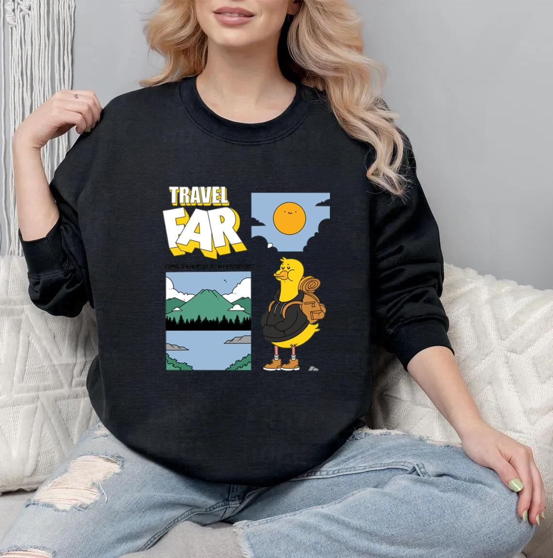 Travel Far Complain Scenic T-Shirt Funny Wanderlust Sarcasm, for men ...