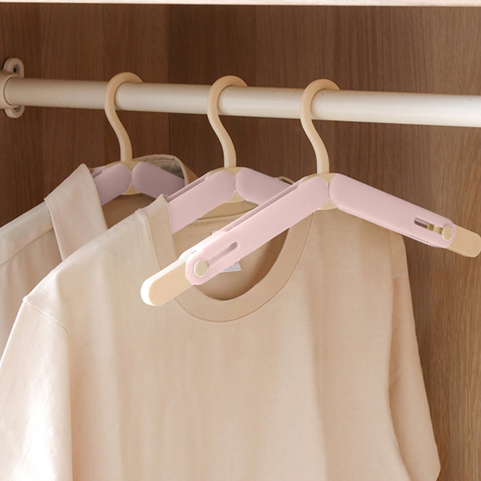 Travel Foldable Clothes Hanger,Portable Retractable Clothes Hanger for ...