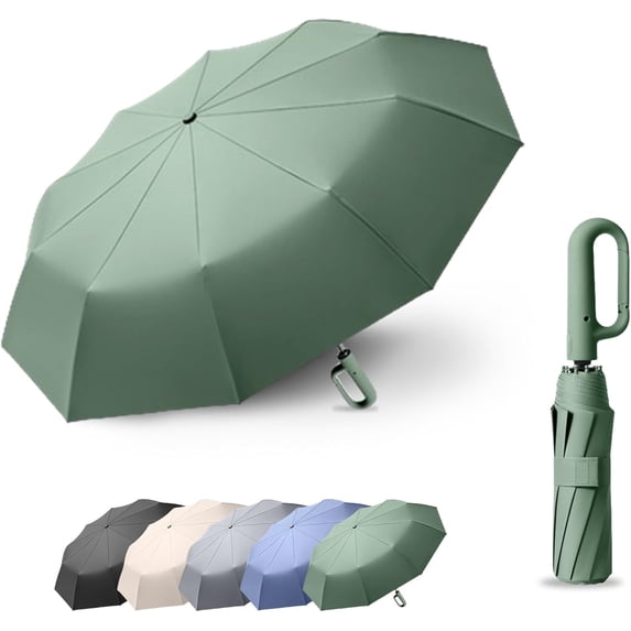 Travel Folding Golf Umbrella 10 Ribs Automatic Open/Close,Lightweight ...