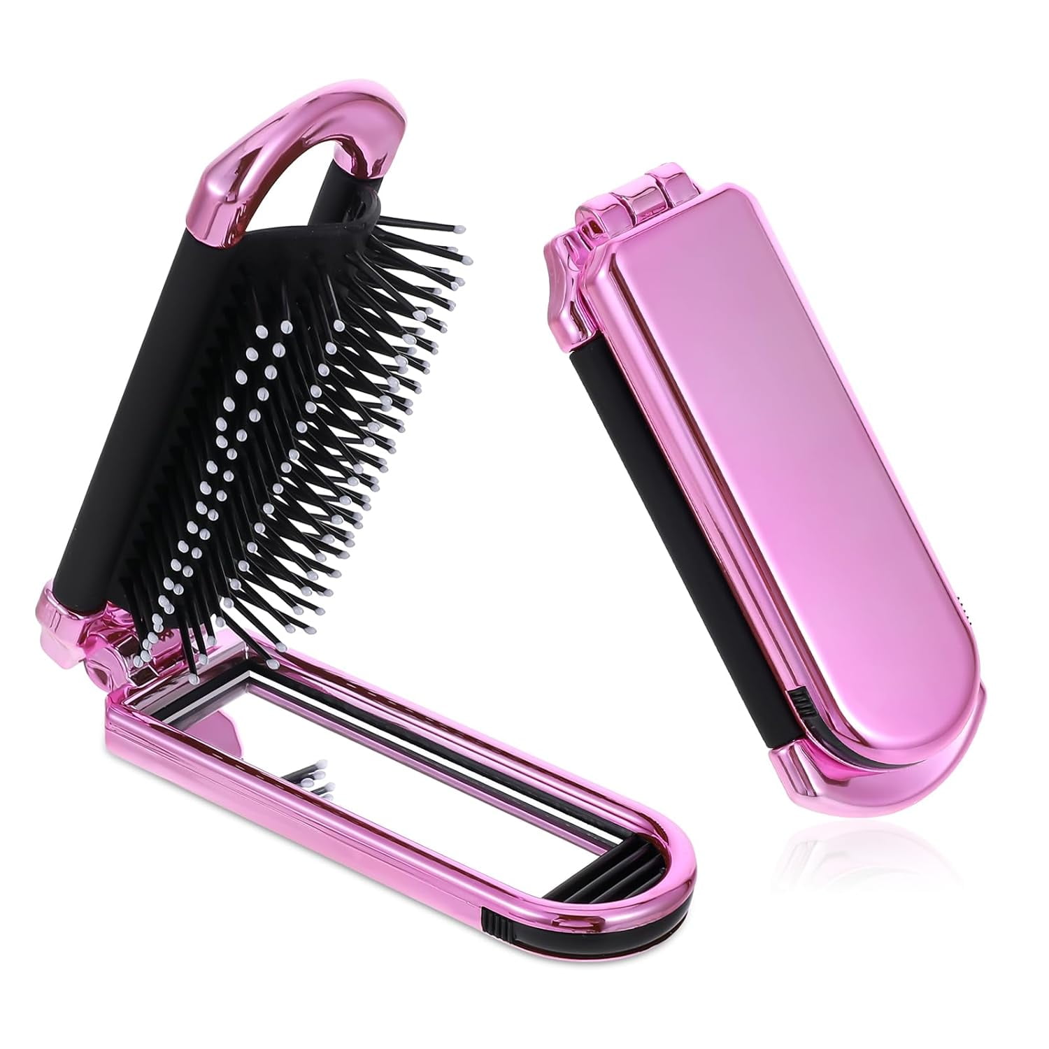 Travel Folding Hair Brush, Small Foldable Hairbrush Compact Hair Brush ...