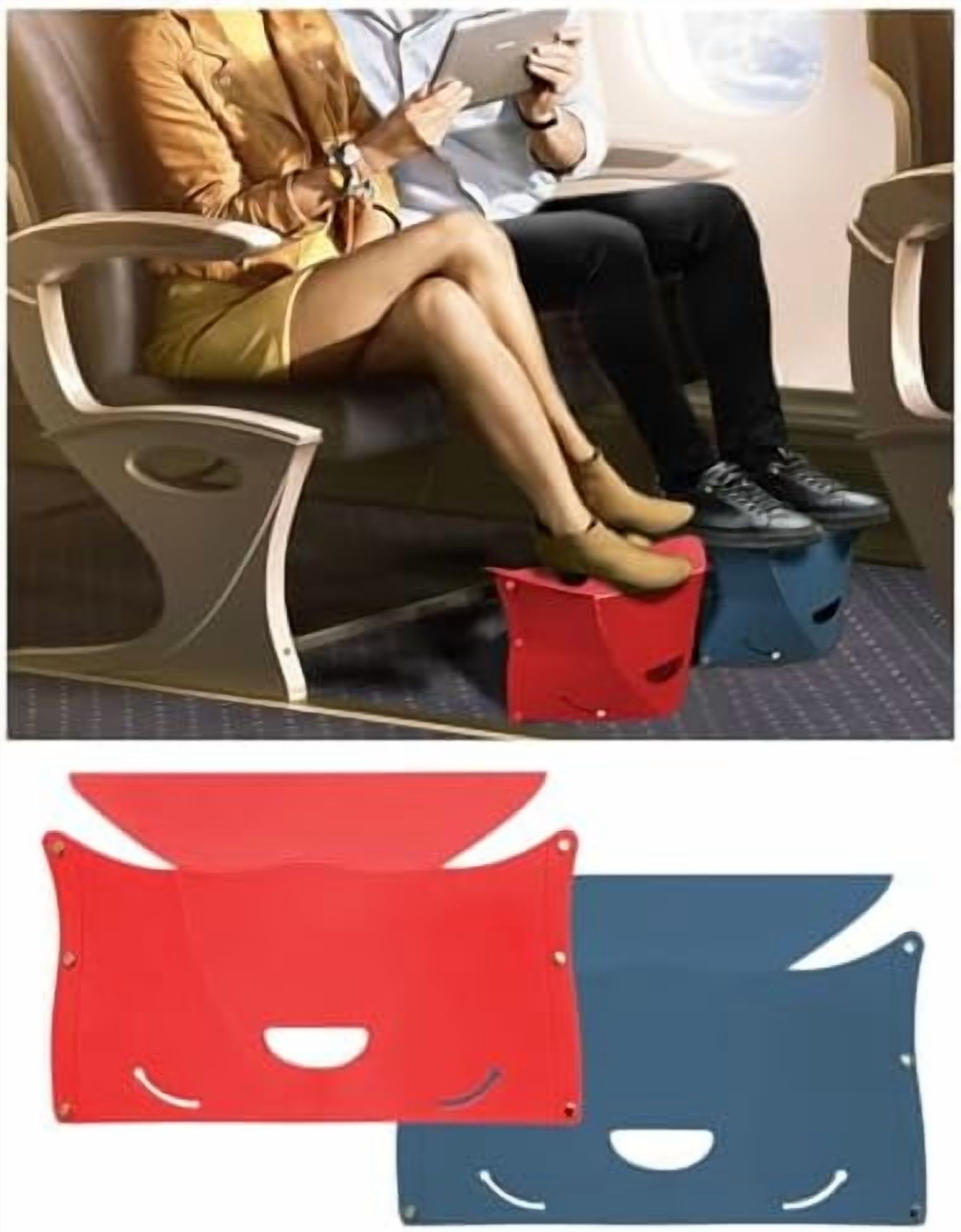 Travel Foot Rest for Airplane Long Flights，Plane Footrest Hammock，Feet ...