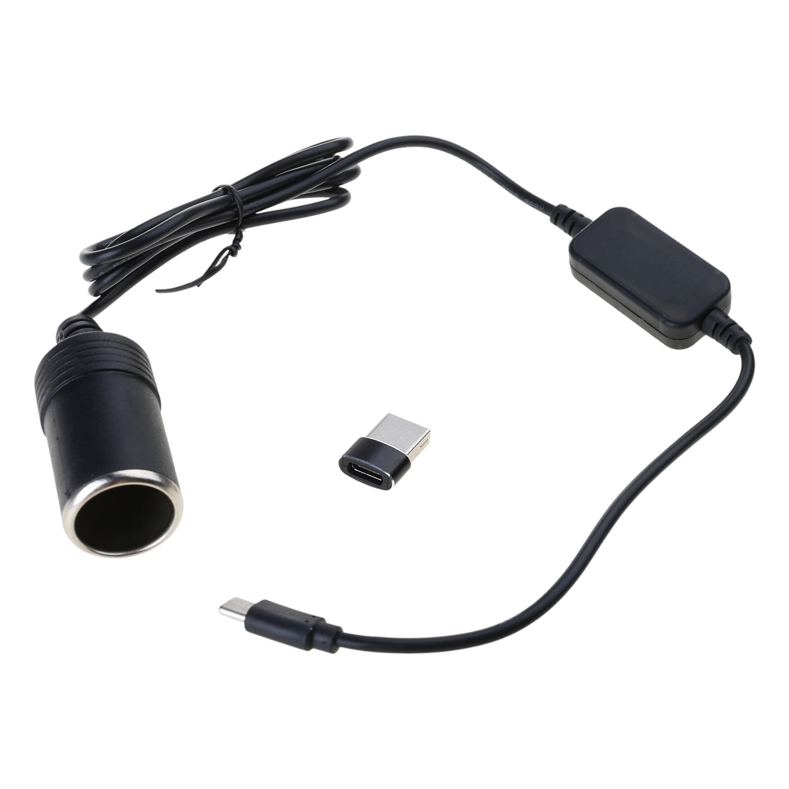 Travel Friendly 5V USB Type C to 12V Car Adapter Converter Cable Cord ...