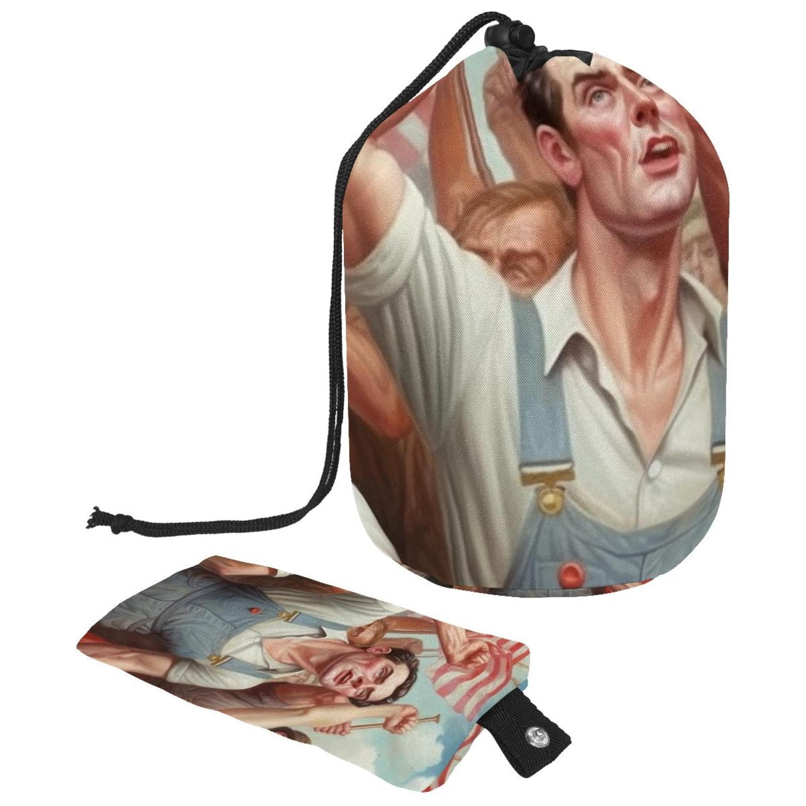 Travel-Friendly Portable Mesh Shower Bags with Drawstring, Wash Bag ...
