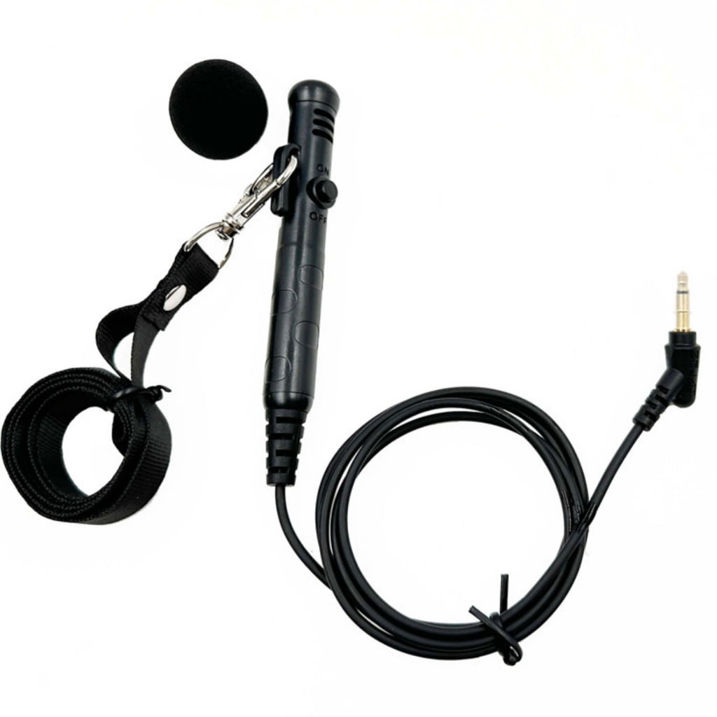 Travel Guide Neck Microphone Handheld With 3.5mm Plug and Power Button ...