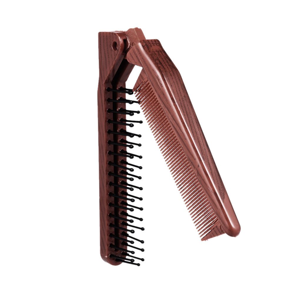 Travel Hair Brush, Double Headed Foldable Pocket Comb Mini Compact ...