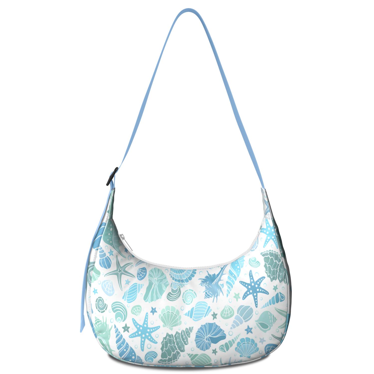 Travel Handbag for Women – Durable Nylon with Ocean Anchor and Coral ...