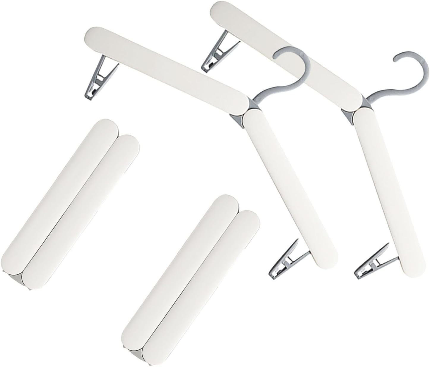 Travel Hangers,Foldable Hangers,with 360° Rotatable Clips,Lightweight ...
